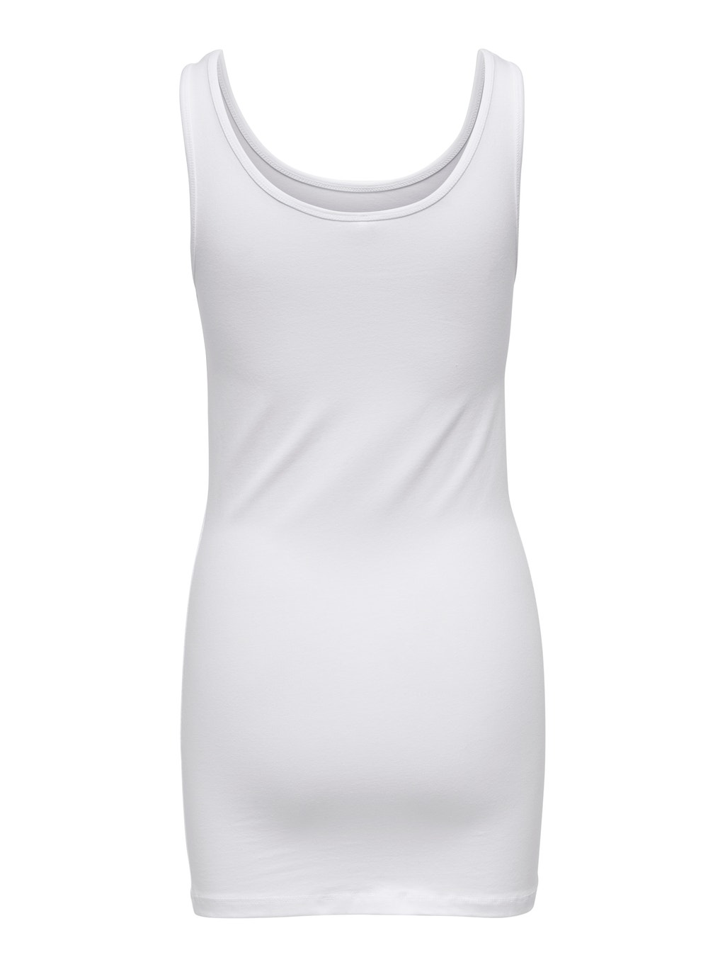 Basic long Tank top | White | ONLY®
