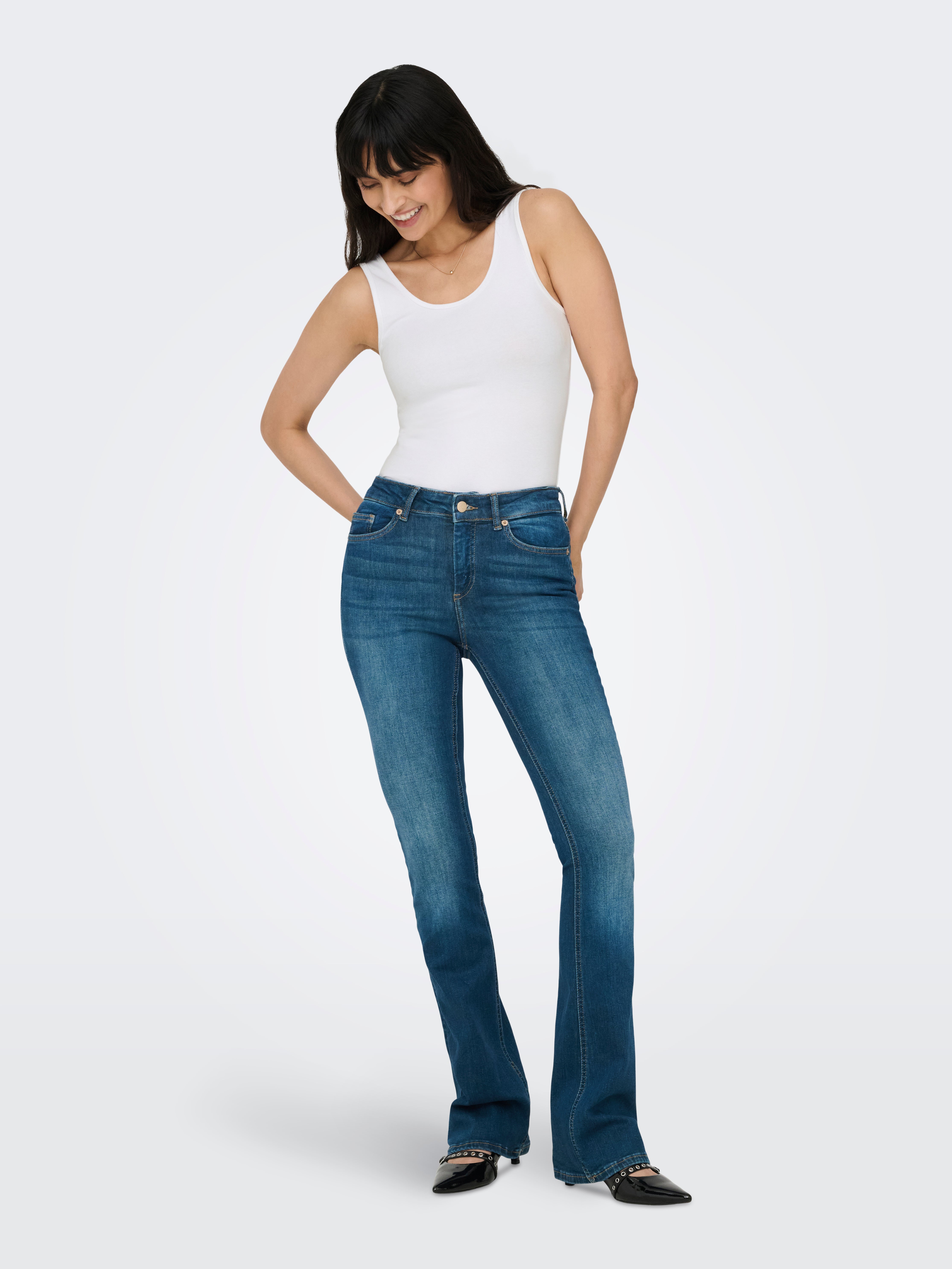 Basic lang Tanktop | Wit | ONLY®