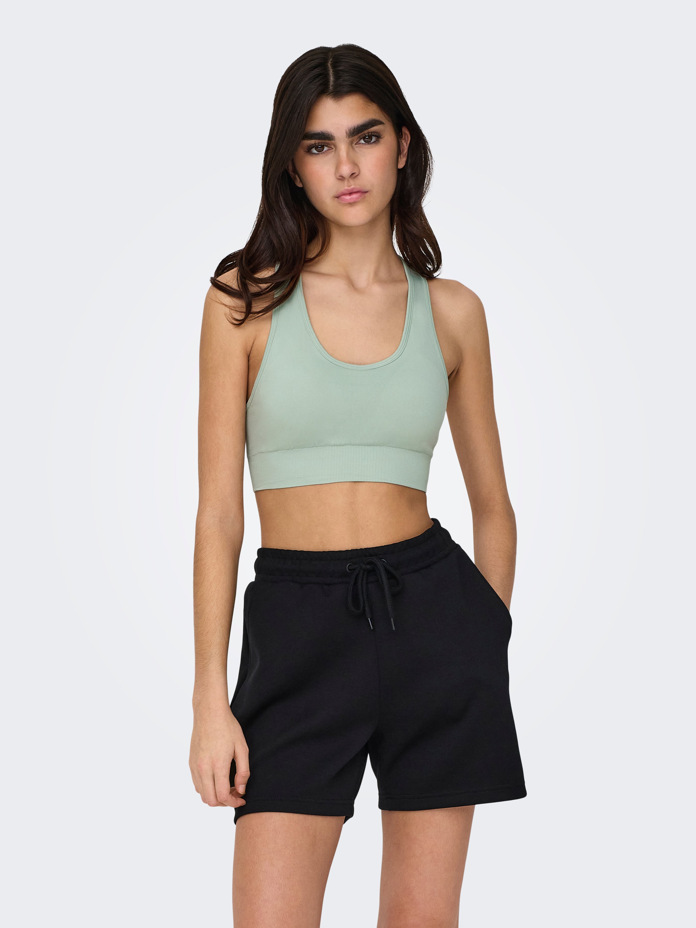 Seamless Sports Bra | Medium Green | ONLY®