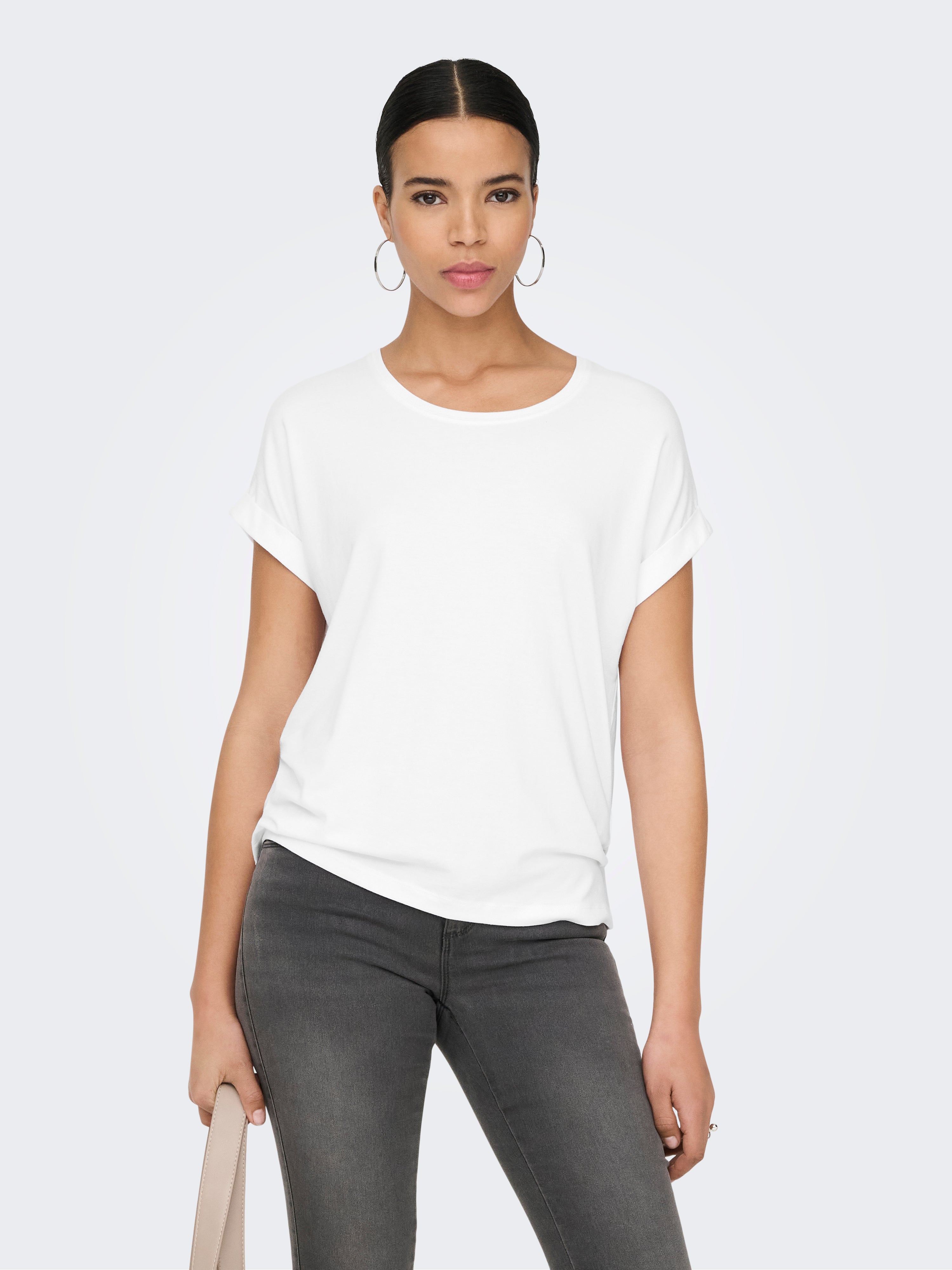 Løs T-shirt | Hvid | ONLY®