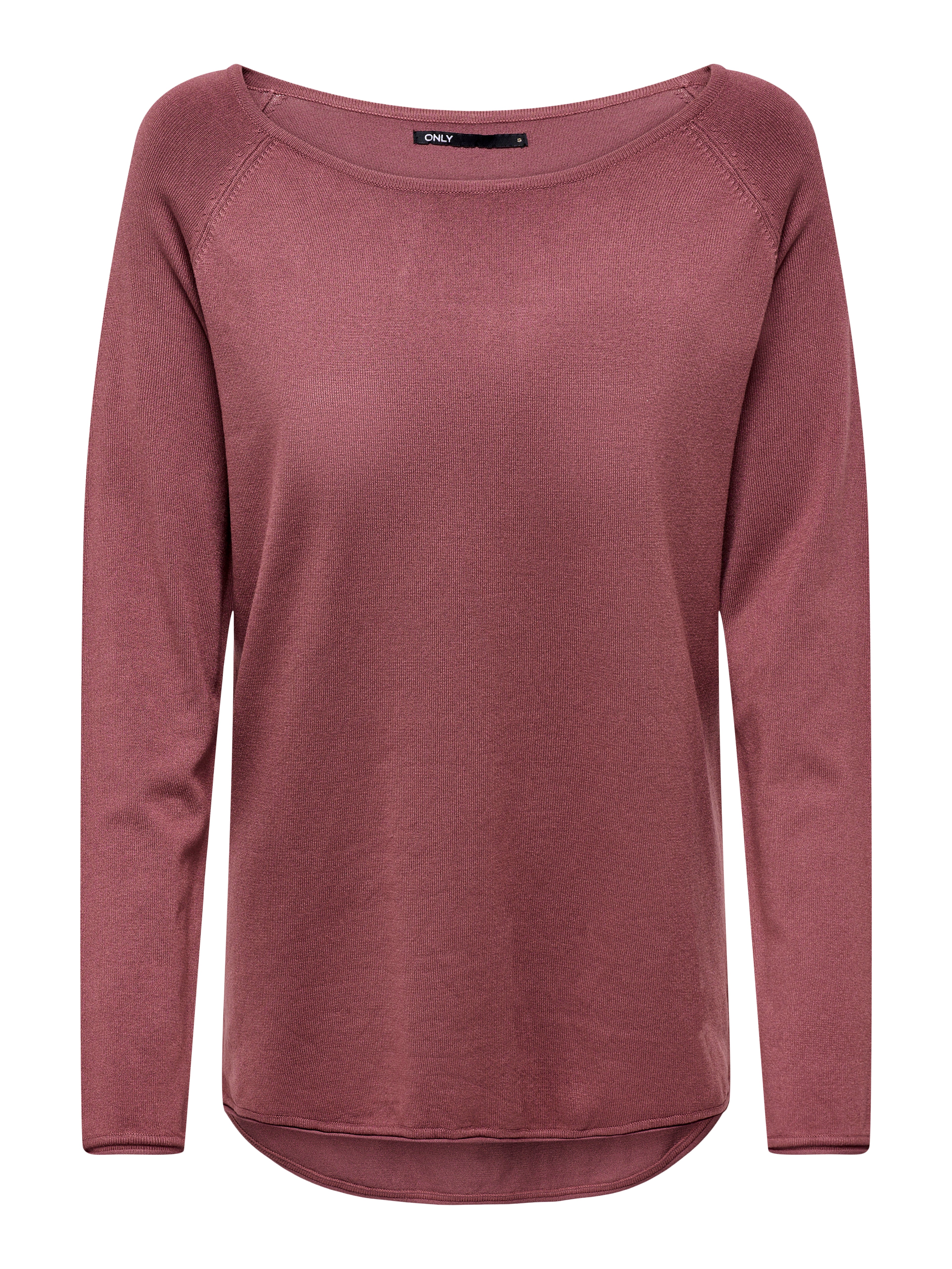 Rundhals Pullover | Dunkles Violett | ONLY®