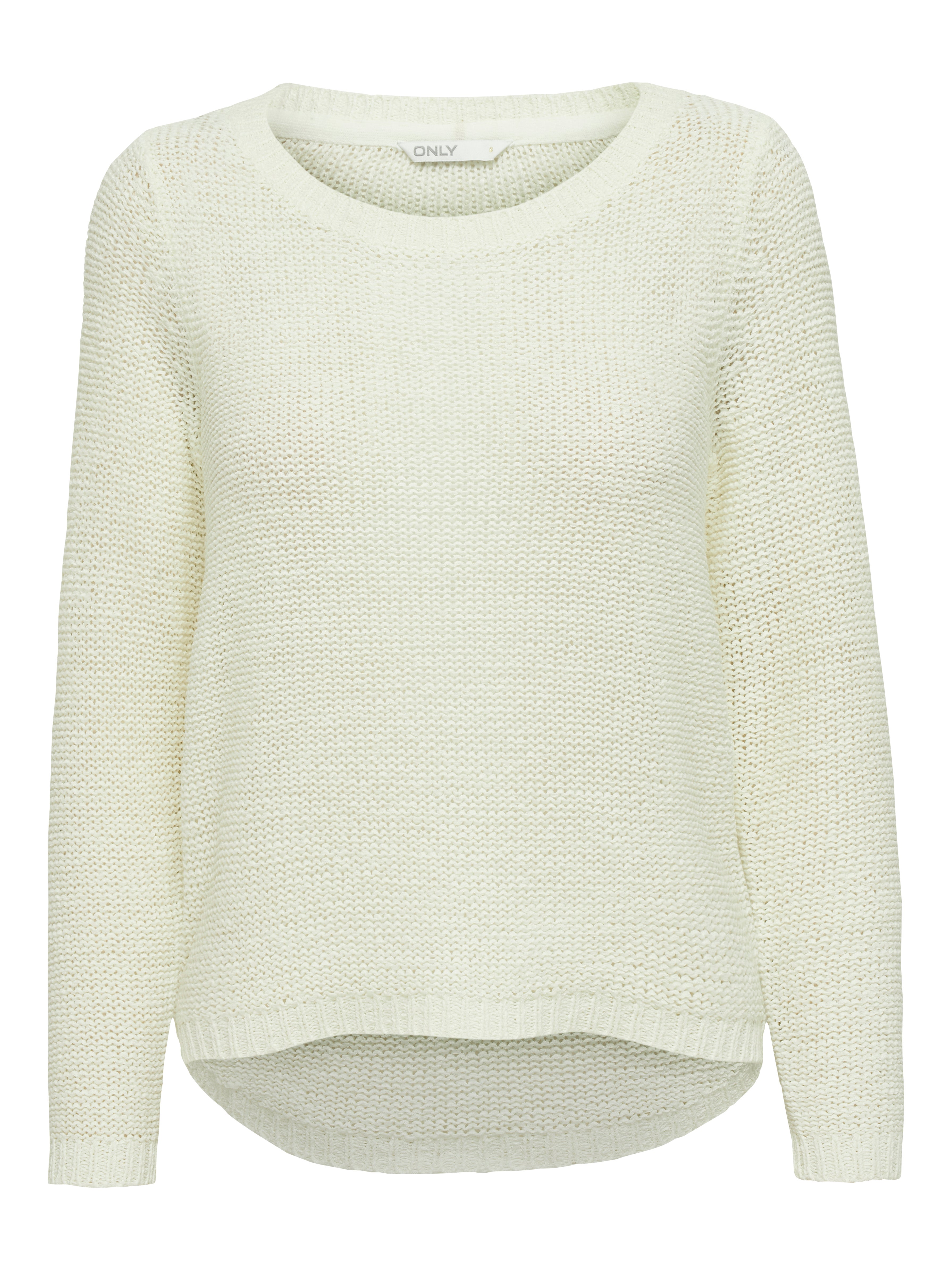 Einfarbiger Strickpullover | Weiß | ONLY®