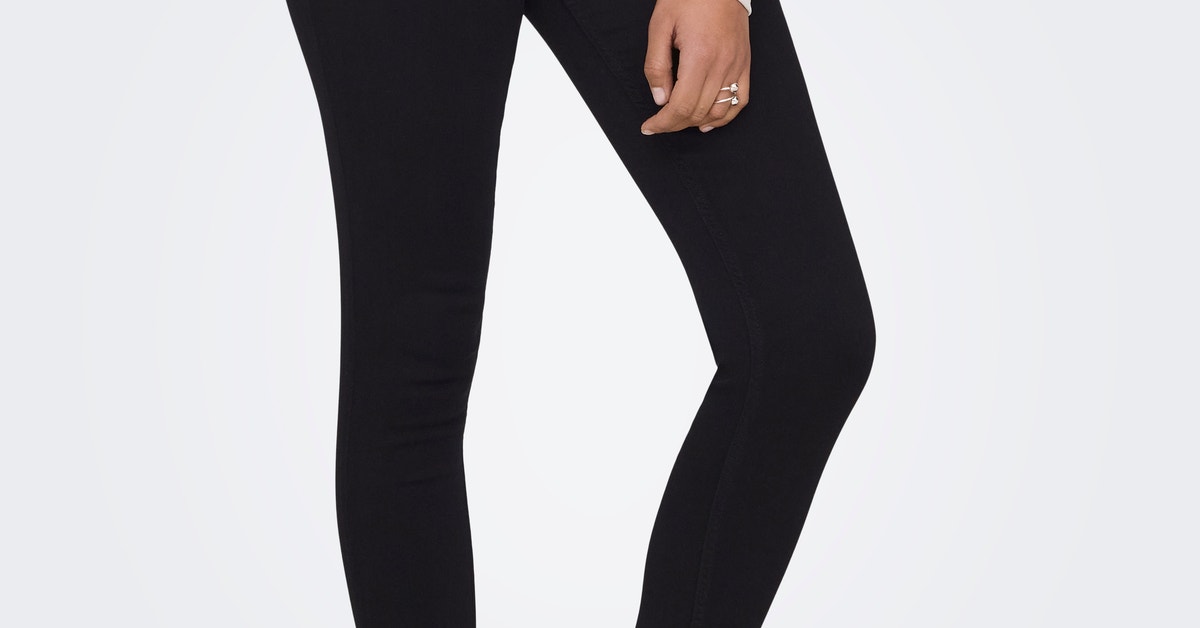 ONLKENDELL Mittlere Taille Skinny Fit Jeans | Schwarz | ONLY®