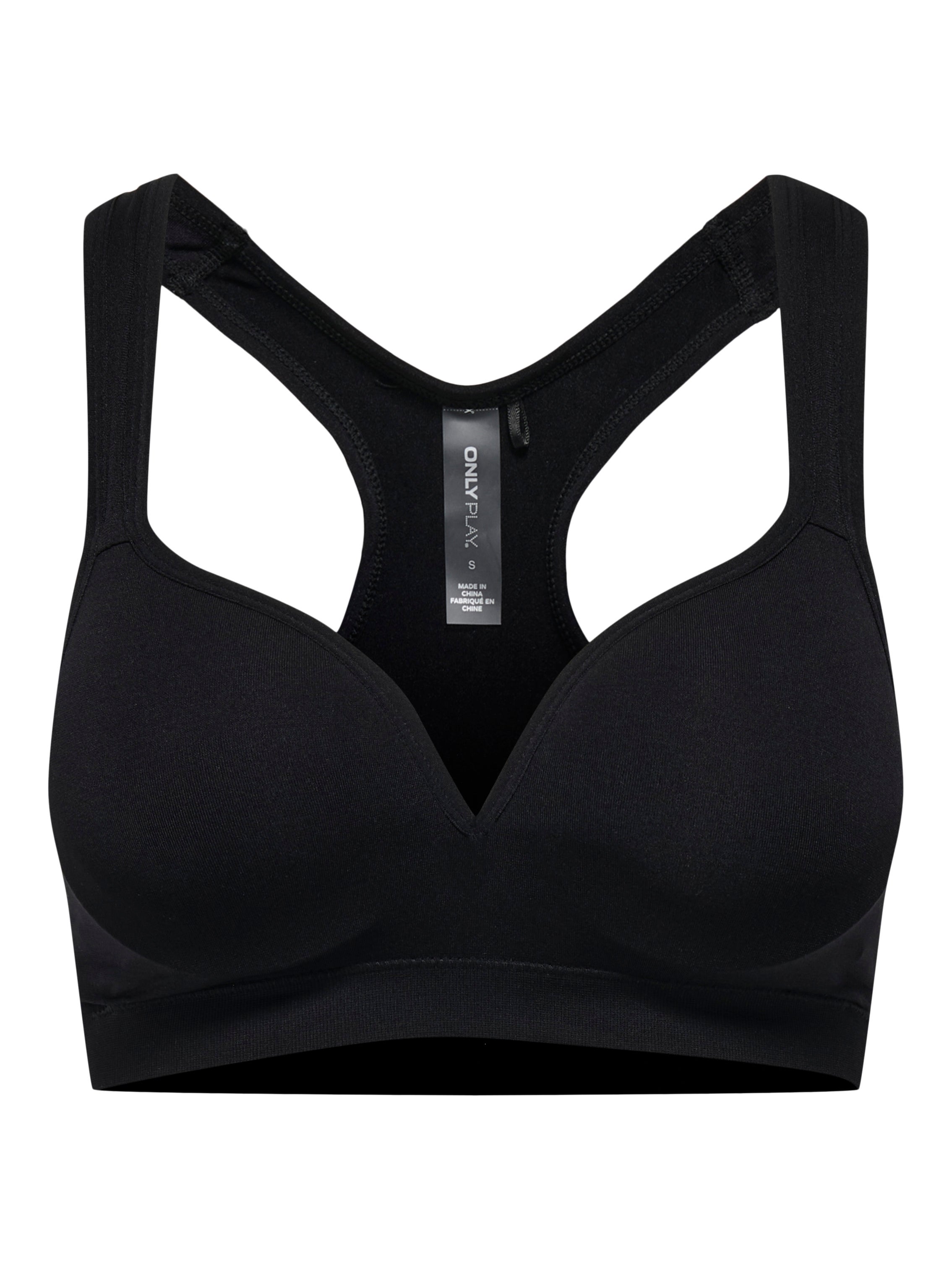 Racerback provides postural support Bras | Black | ONLY®