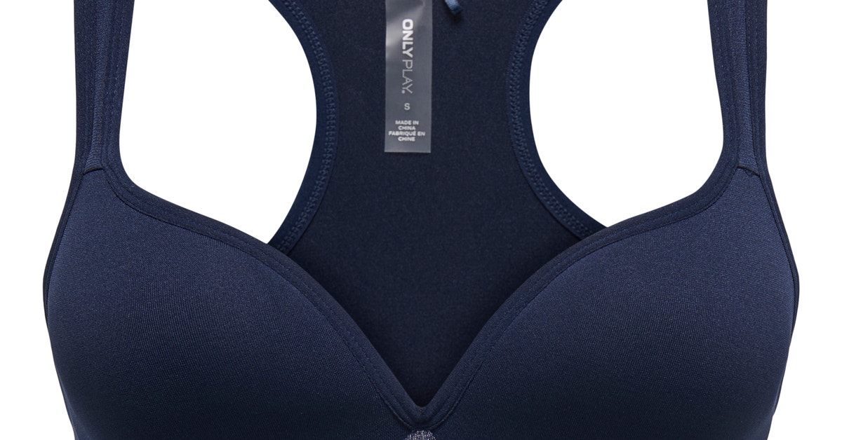 Soutien-gorges Le dos nageur offre un soutien postural | Dark Blue | ONLY®