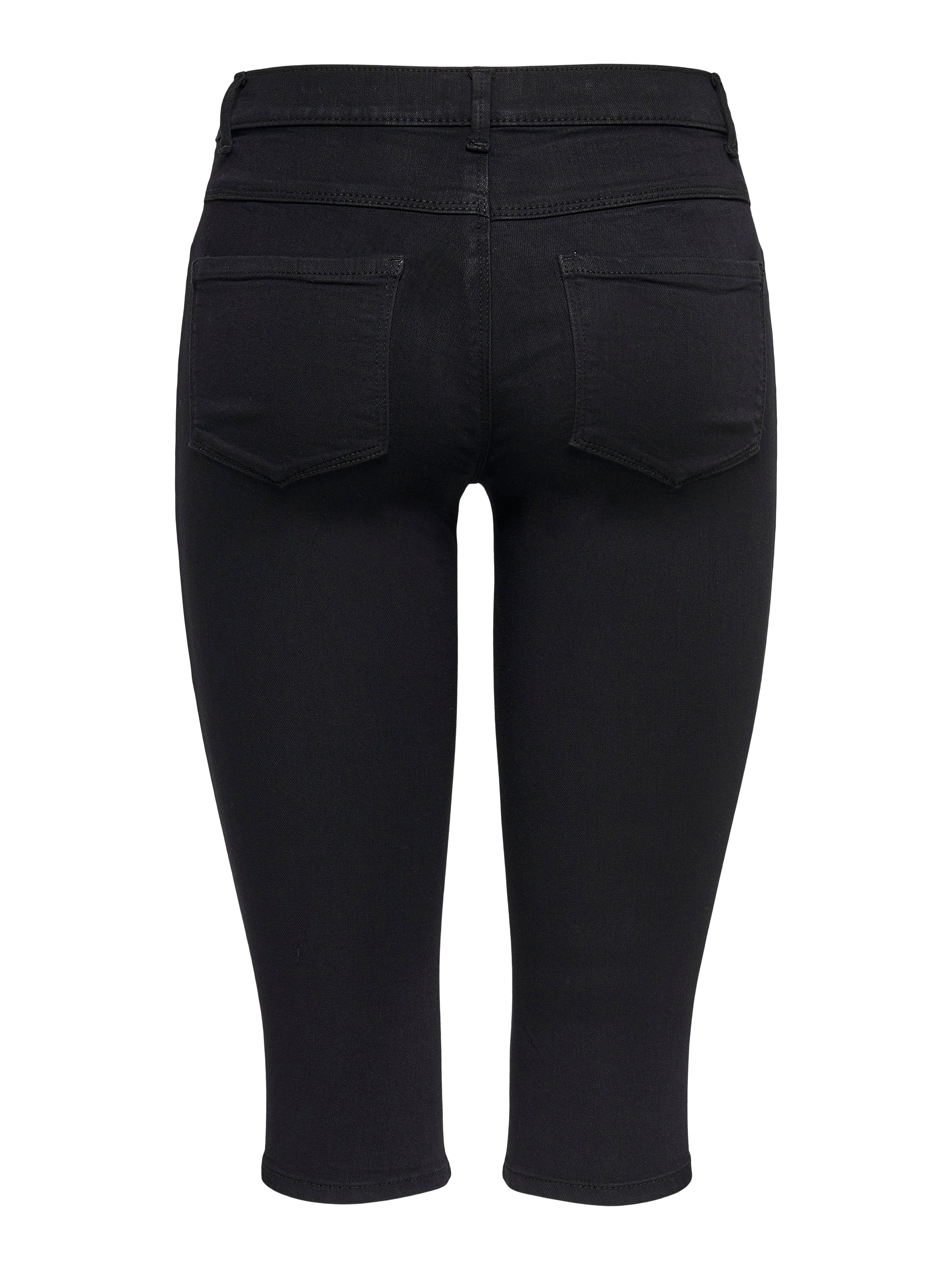 Rain reg skinny Capri broek | Zwart | ONLY®