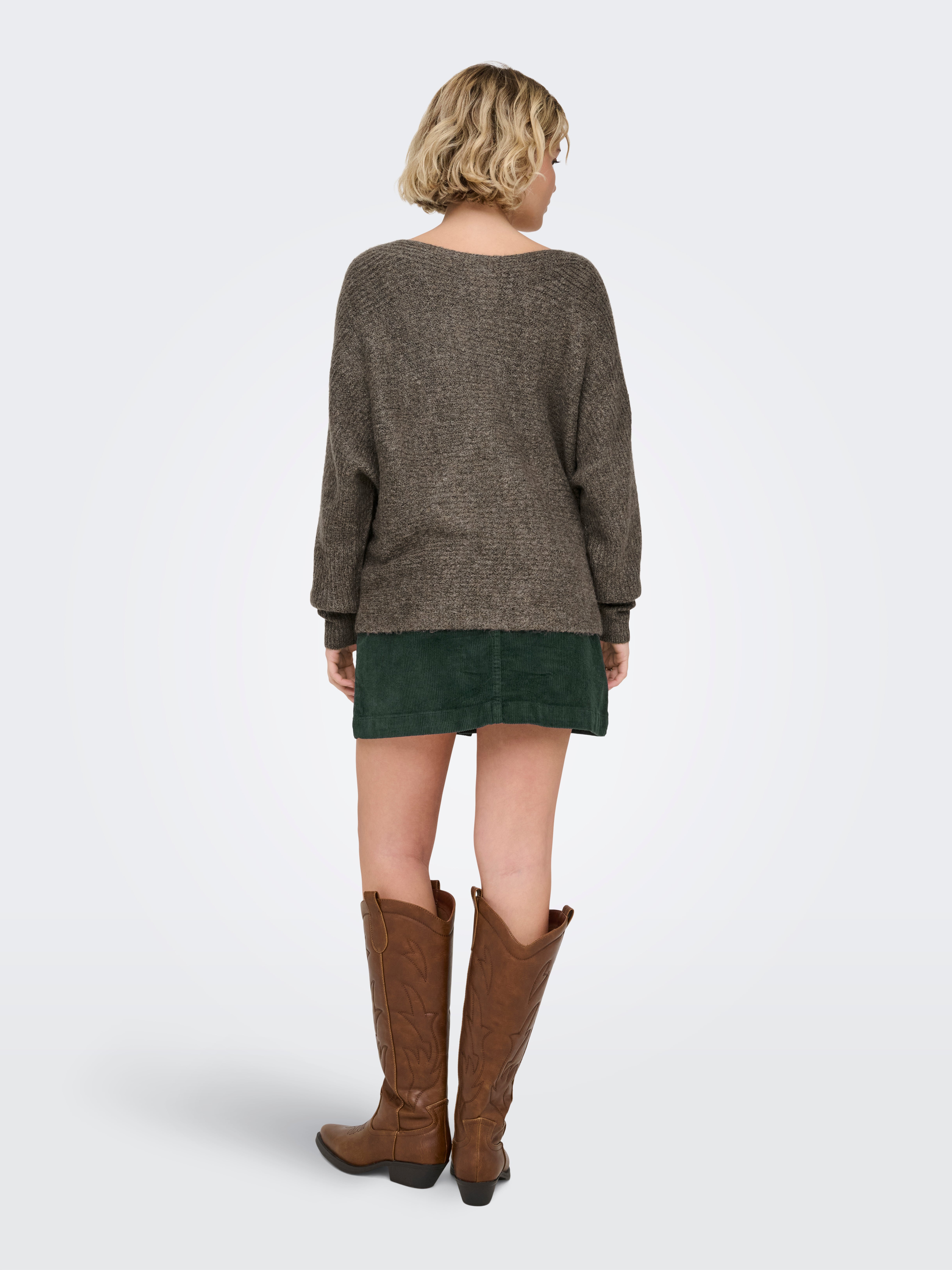 Batwing Strickpullover | Dunkelbraun | ONLY®