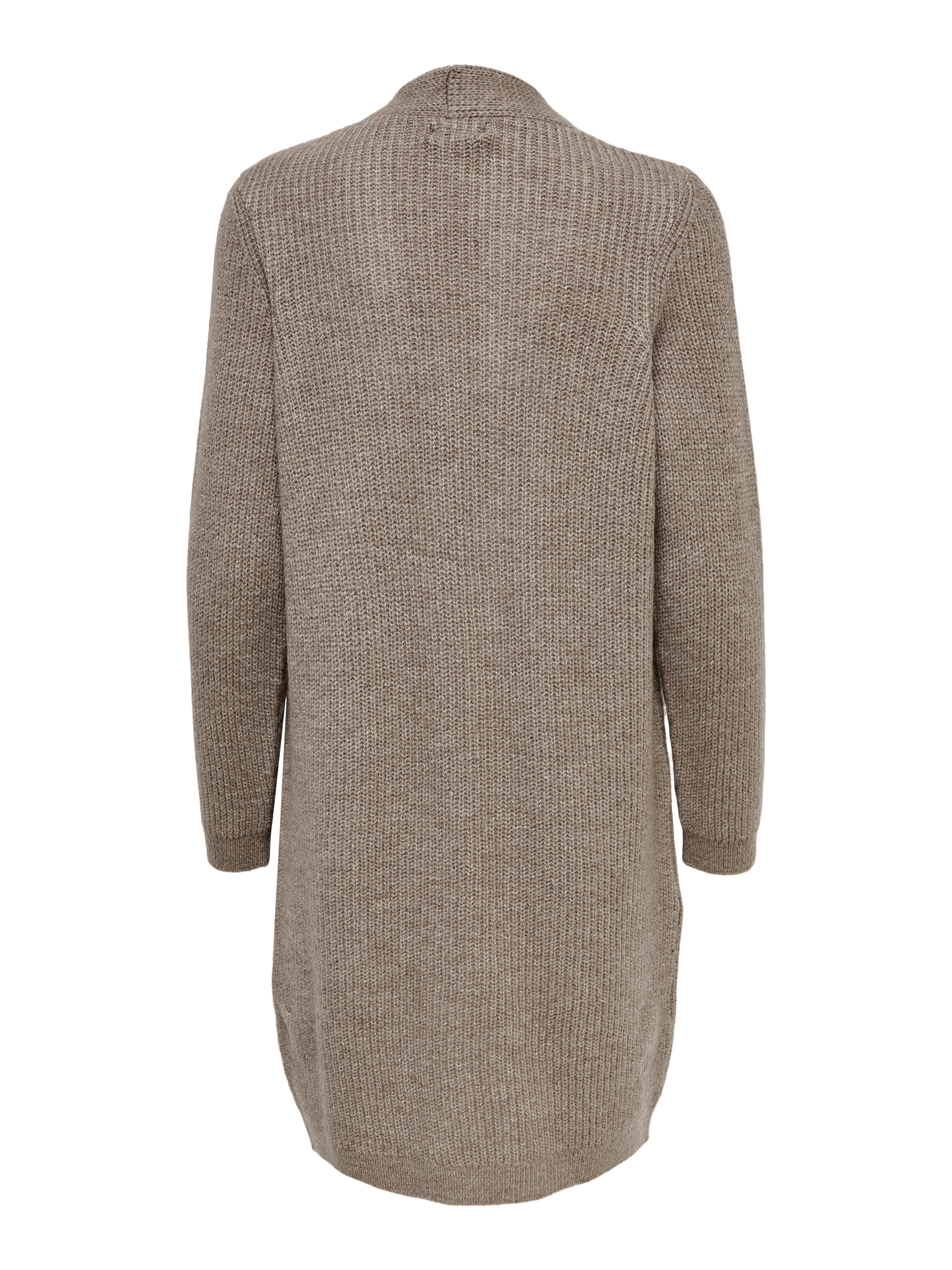 long knit cardigan with pockets | Light Brown | ONLY®