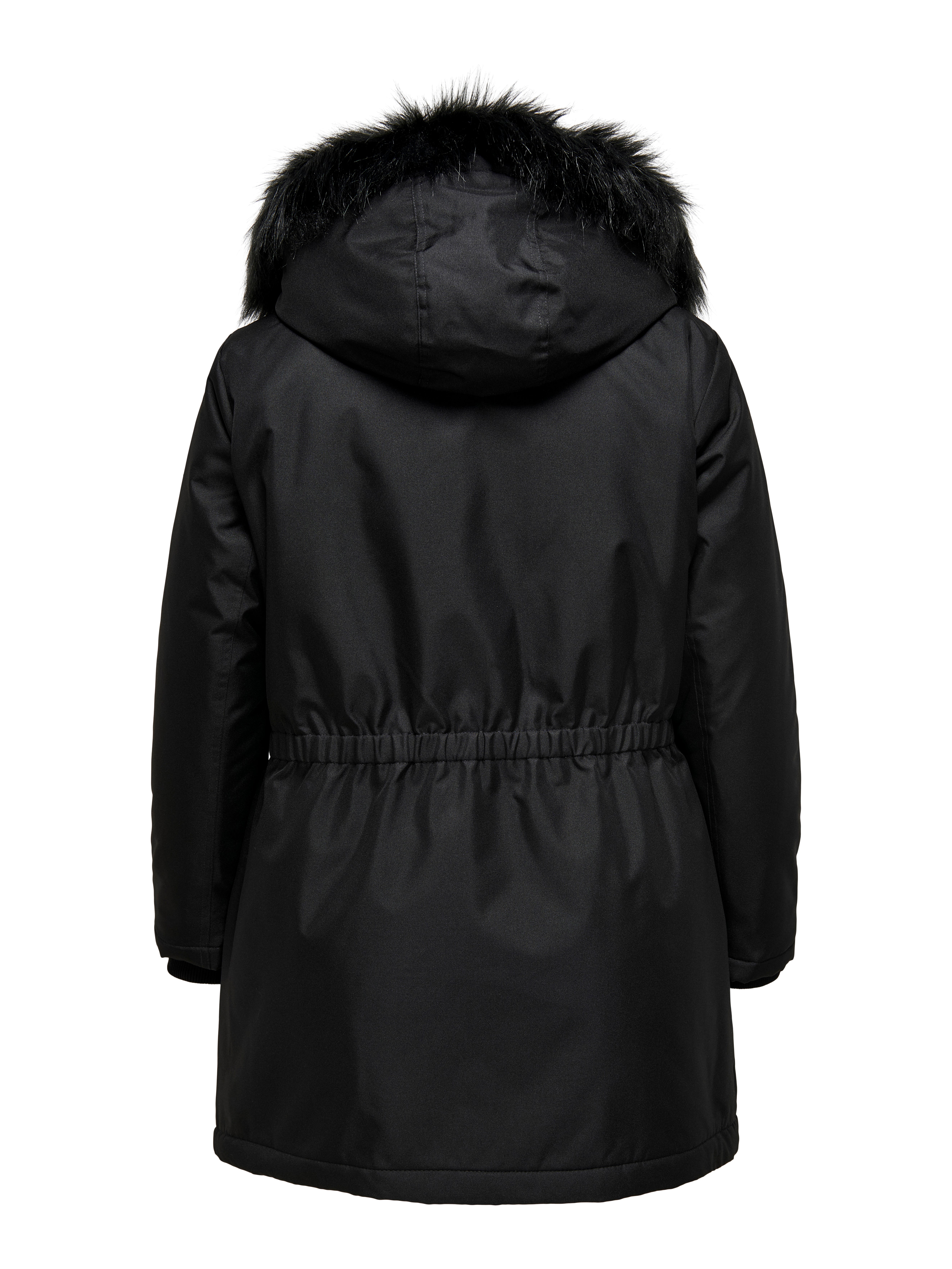 Curvy jacket with hood | Black | ONLY®