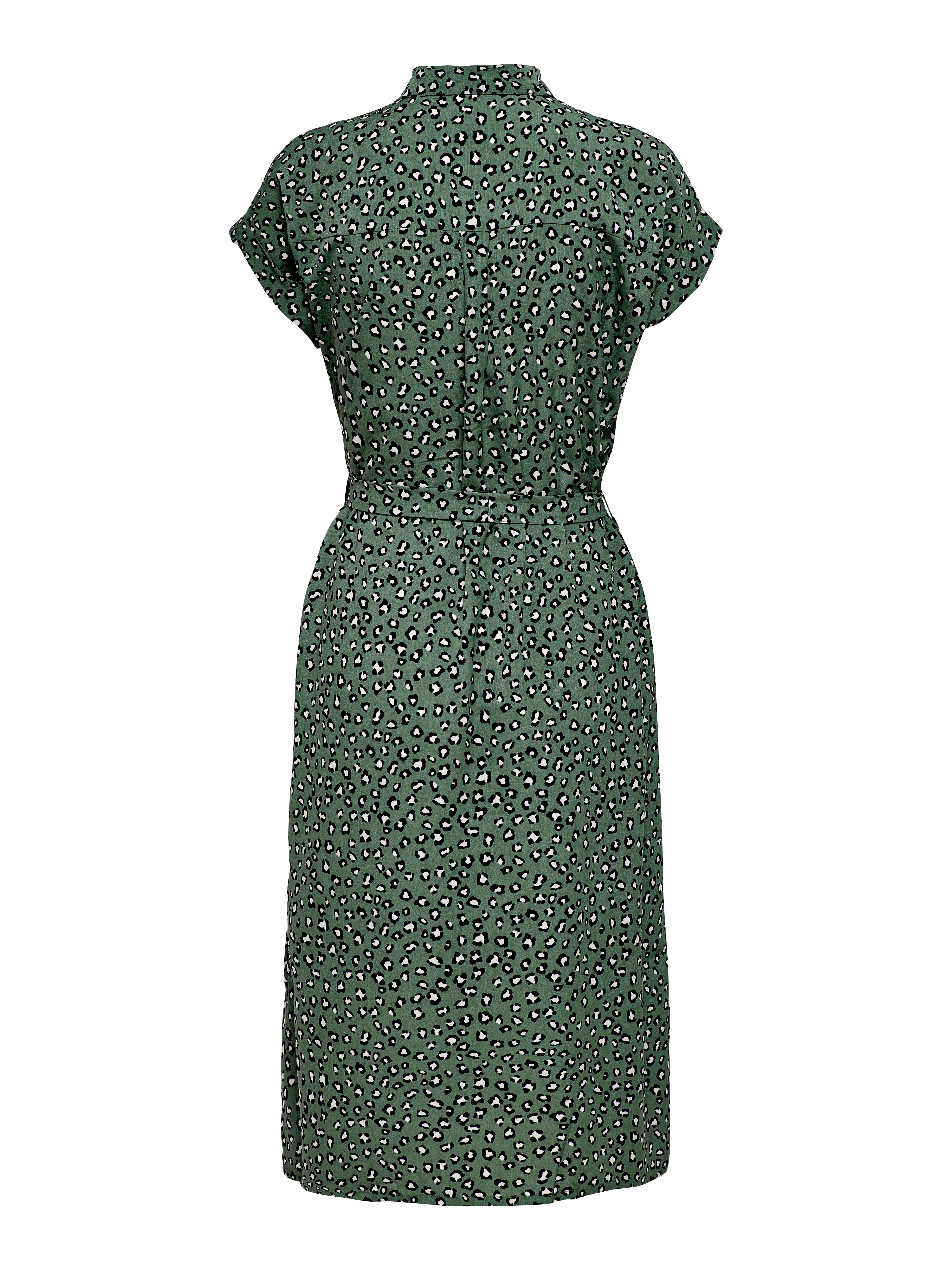 Knytskärpsförsedd Skjortklänning | Mellangrön | ONLY®