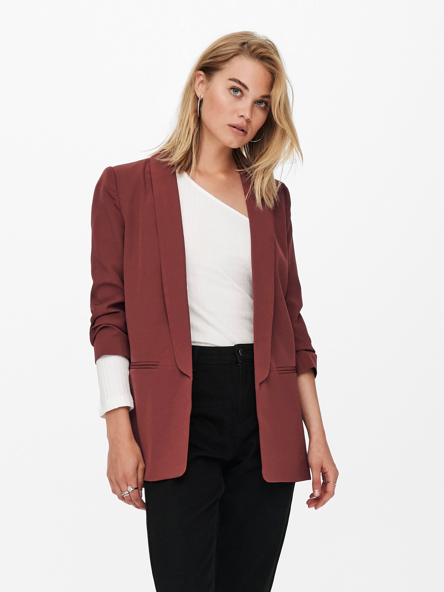 Lange Blazer | Lichtbruin | ONLY®