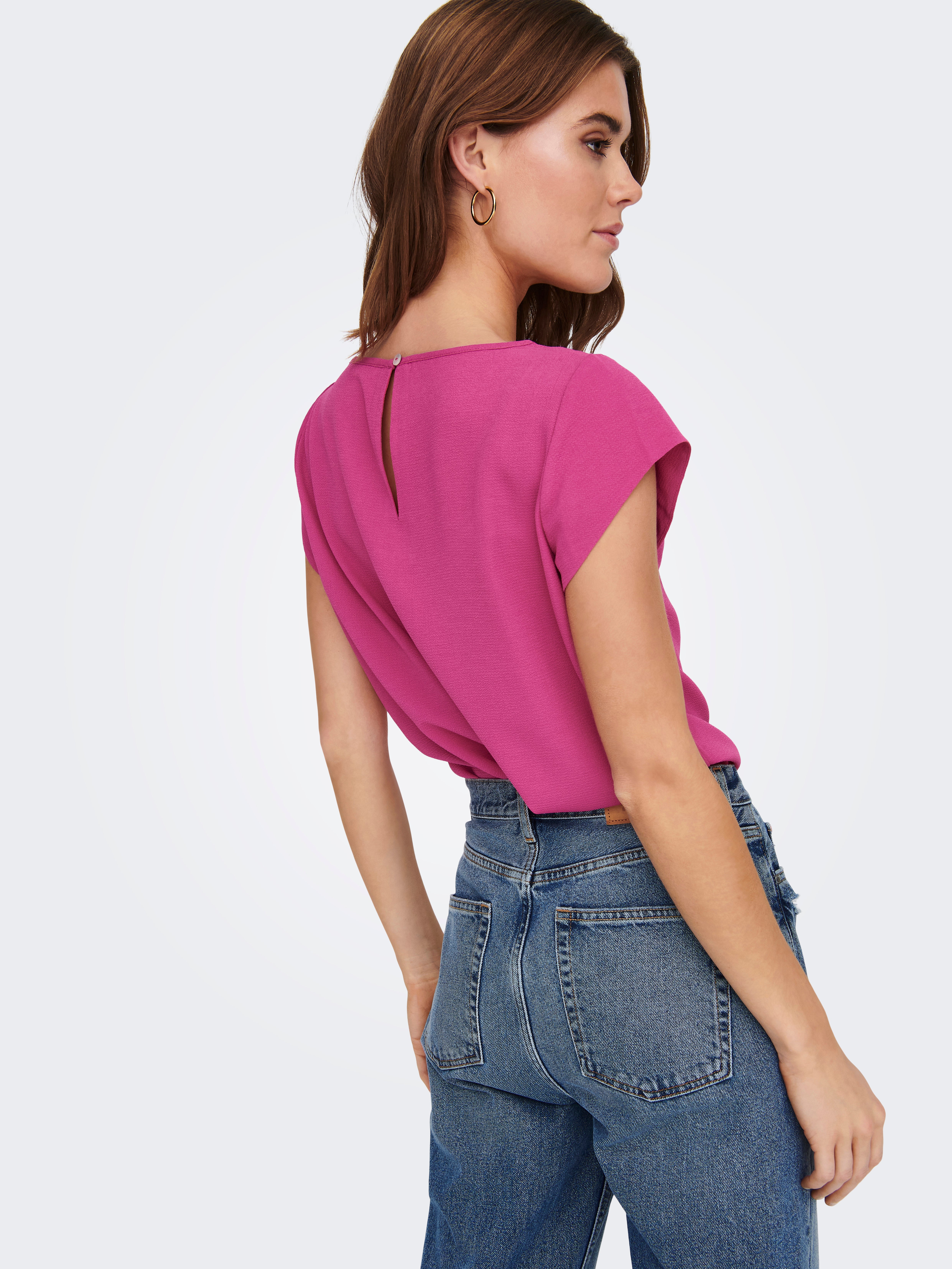 Lockeres Oberteil | Dunkelrosa | ONLY®