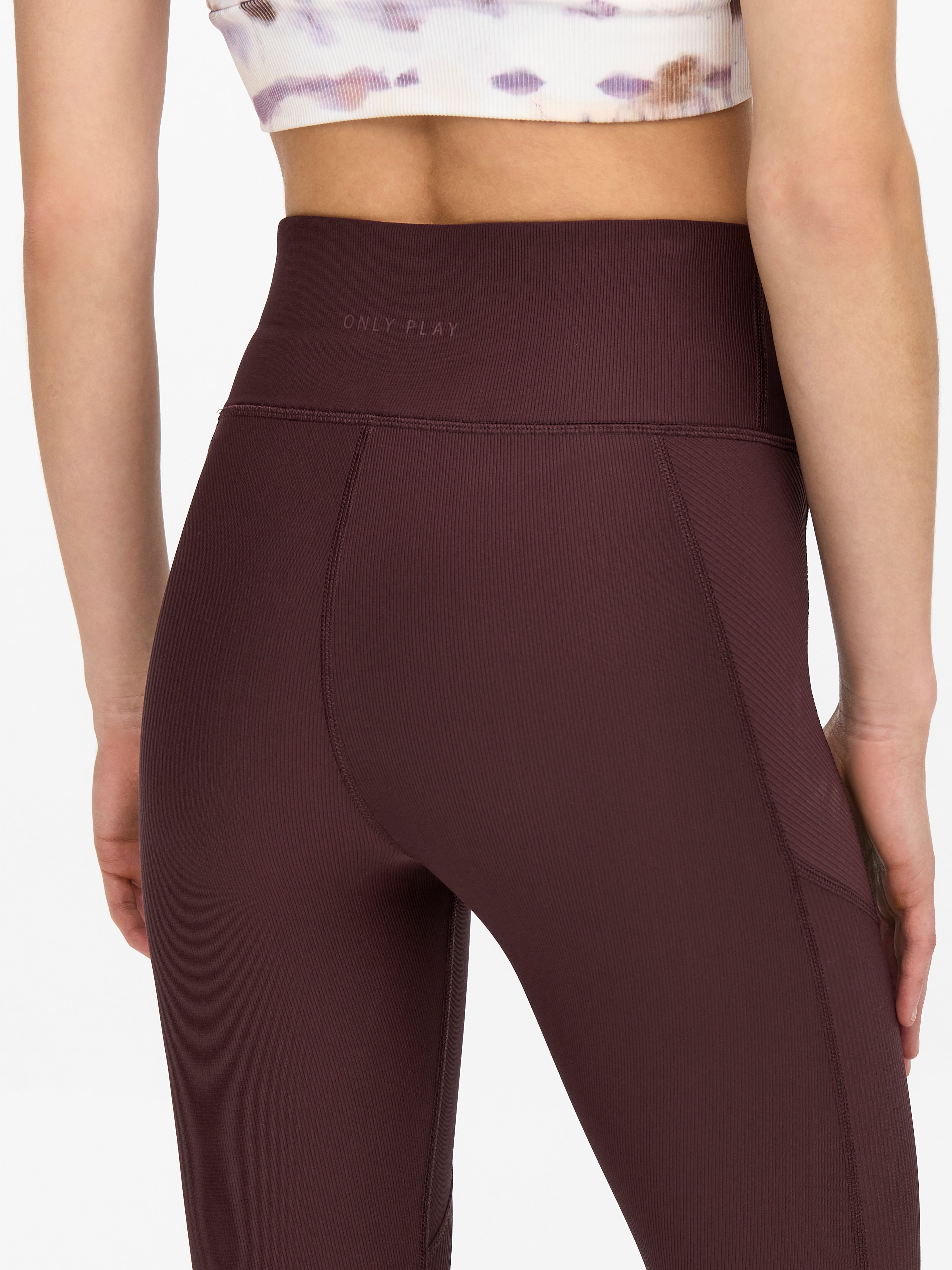 ONPJANA High waist Tight Fit Sports leggings | Dark Red | ONLY®
