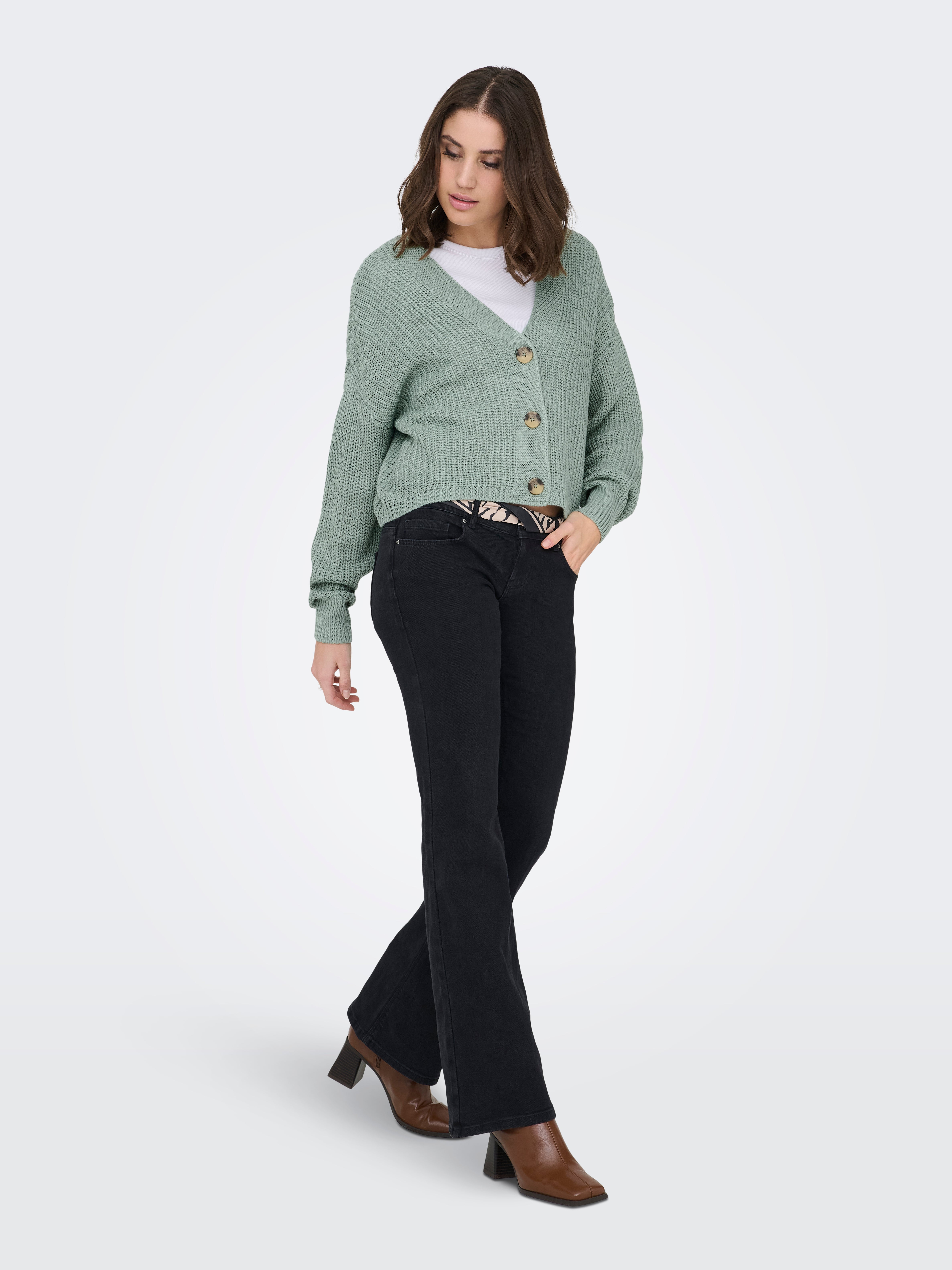 Knitted cardigan | Medium Grey | ONLY®