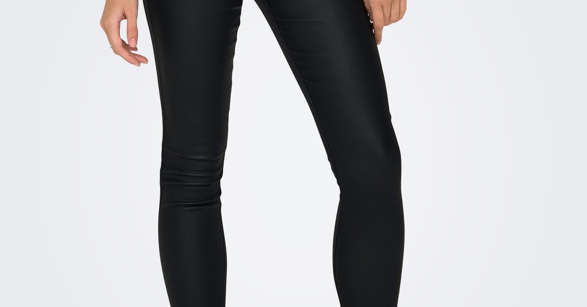 Skinny Fit Hohe Taille Voluminöser Armschnitt Hose | Schwarz | ONLY®