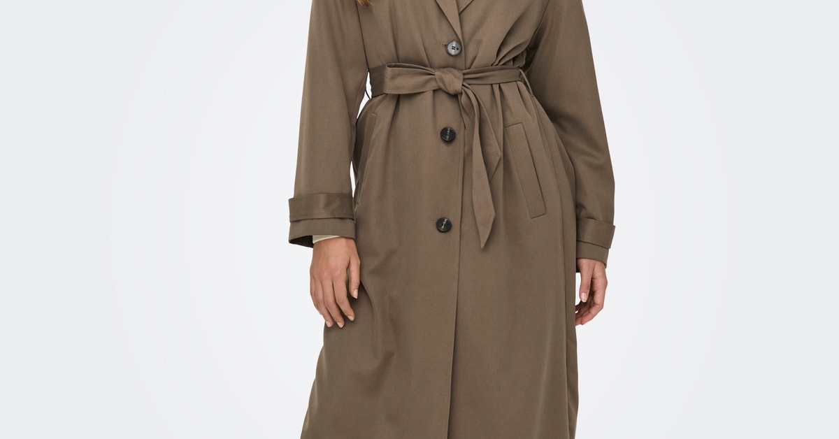 Long Trenchcoat | Medium Grey | ONLY®