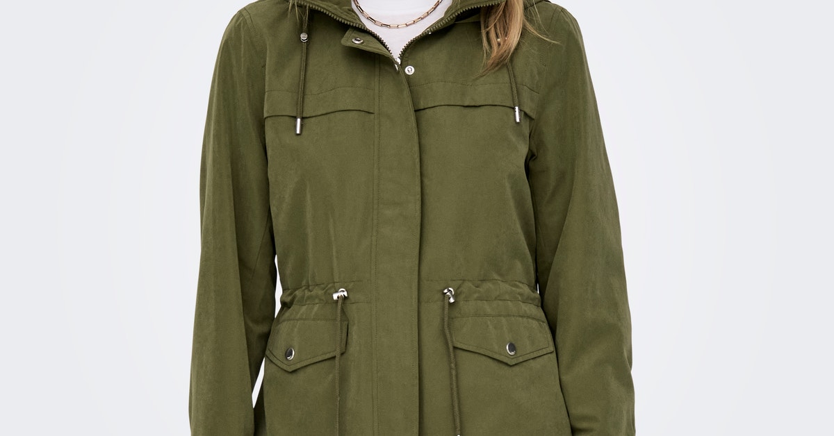 High neck Jacket | Dark Green | ONLY®