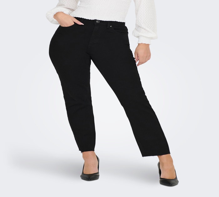 ONLEmily Life HW Straight Cropped Jeans Schwarz ONLY onlemily-life-hw-straight-cropped-jeans-schwarz-only