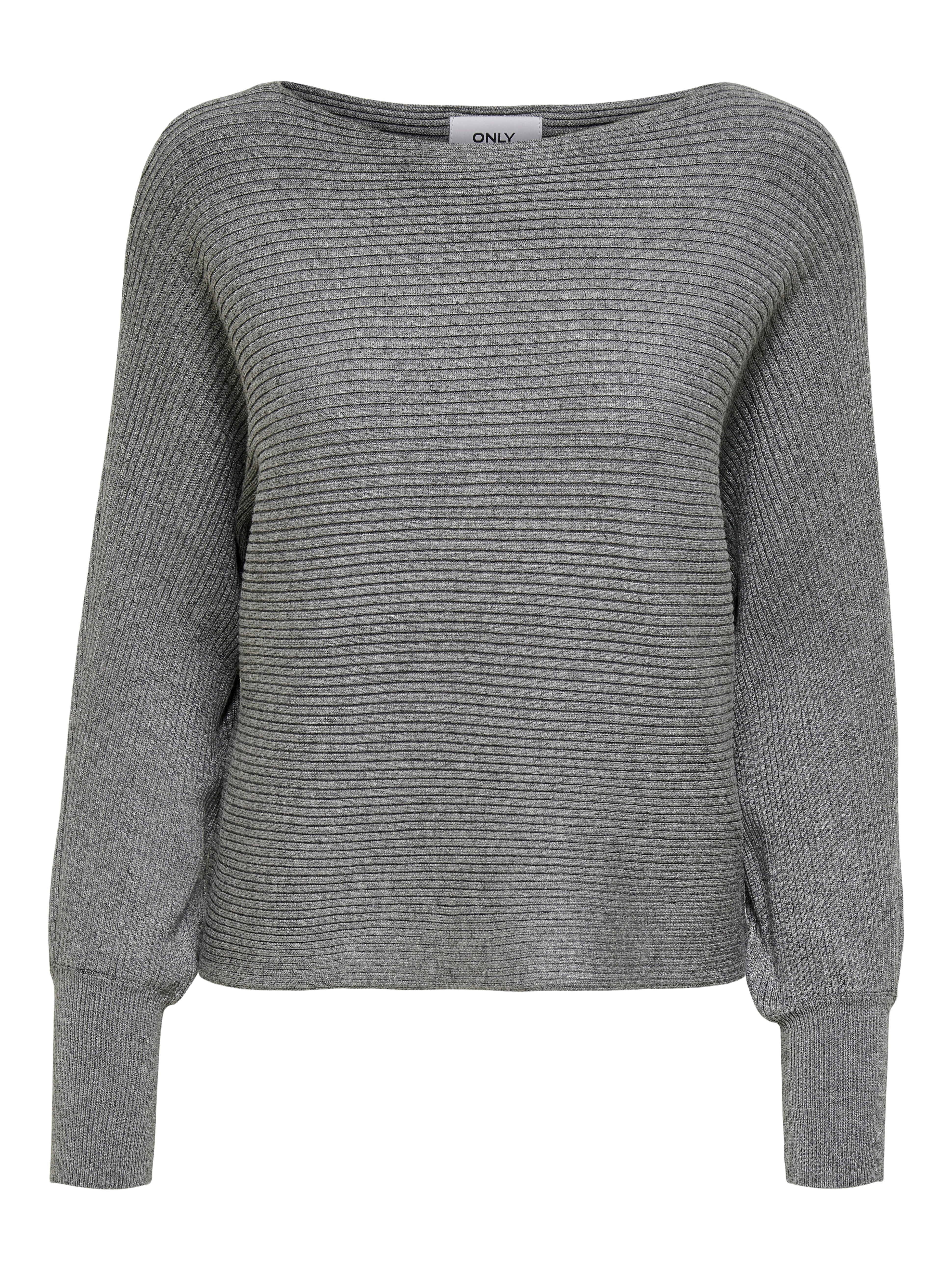 Kurz Strickpullover | Mittelgrau | ONLY®