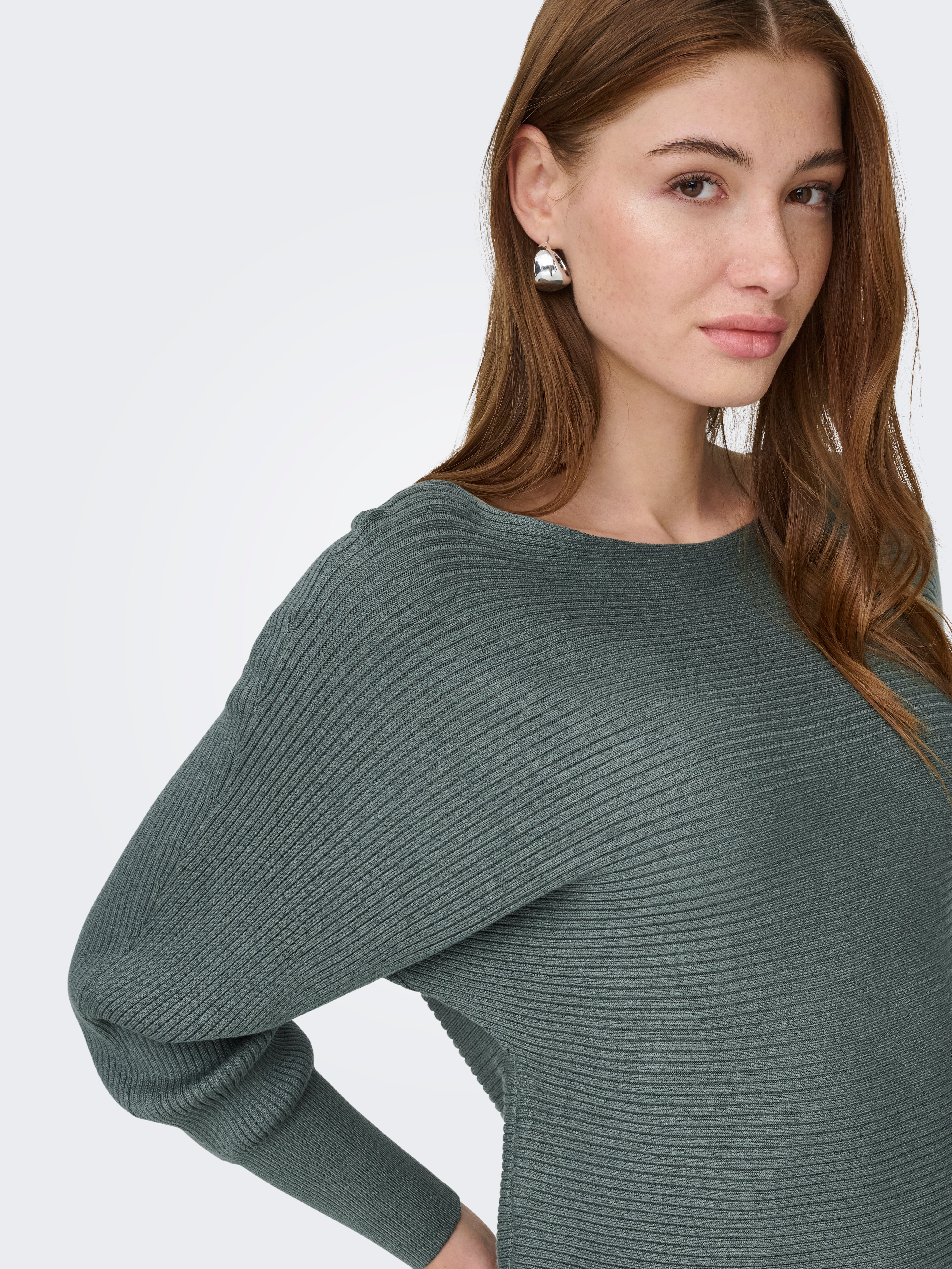 Courte Pull en maille | Vert foncé | ONLY®