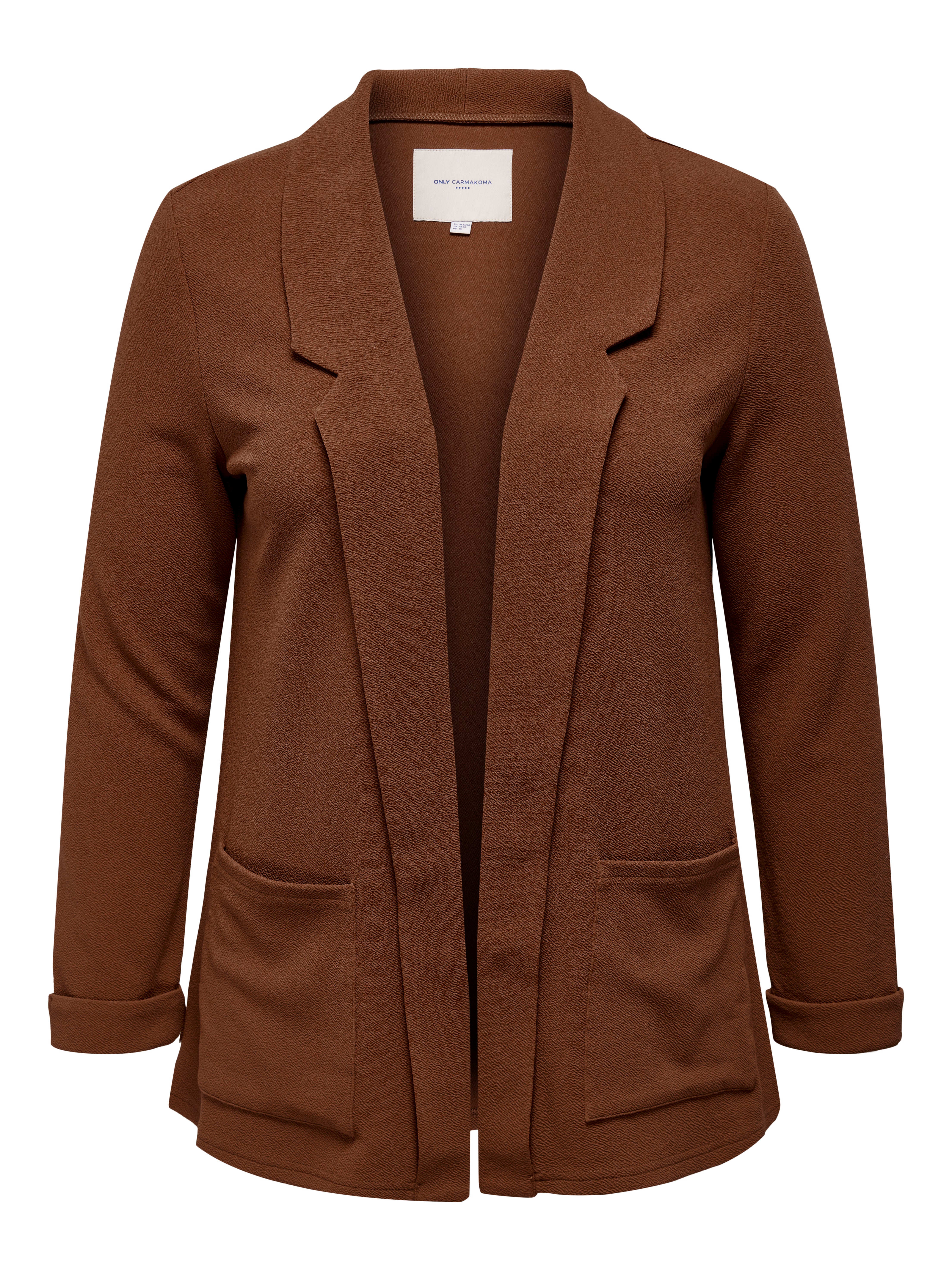Curvy open Blazer | Donkerbruin | ONLY®