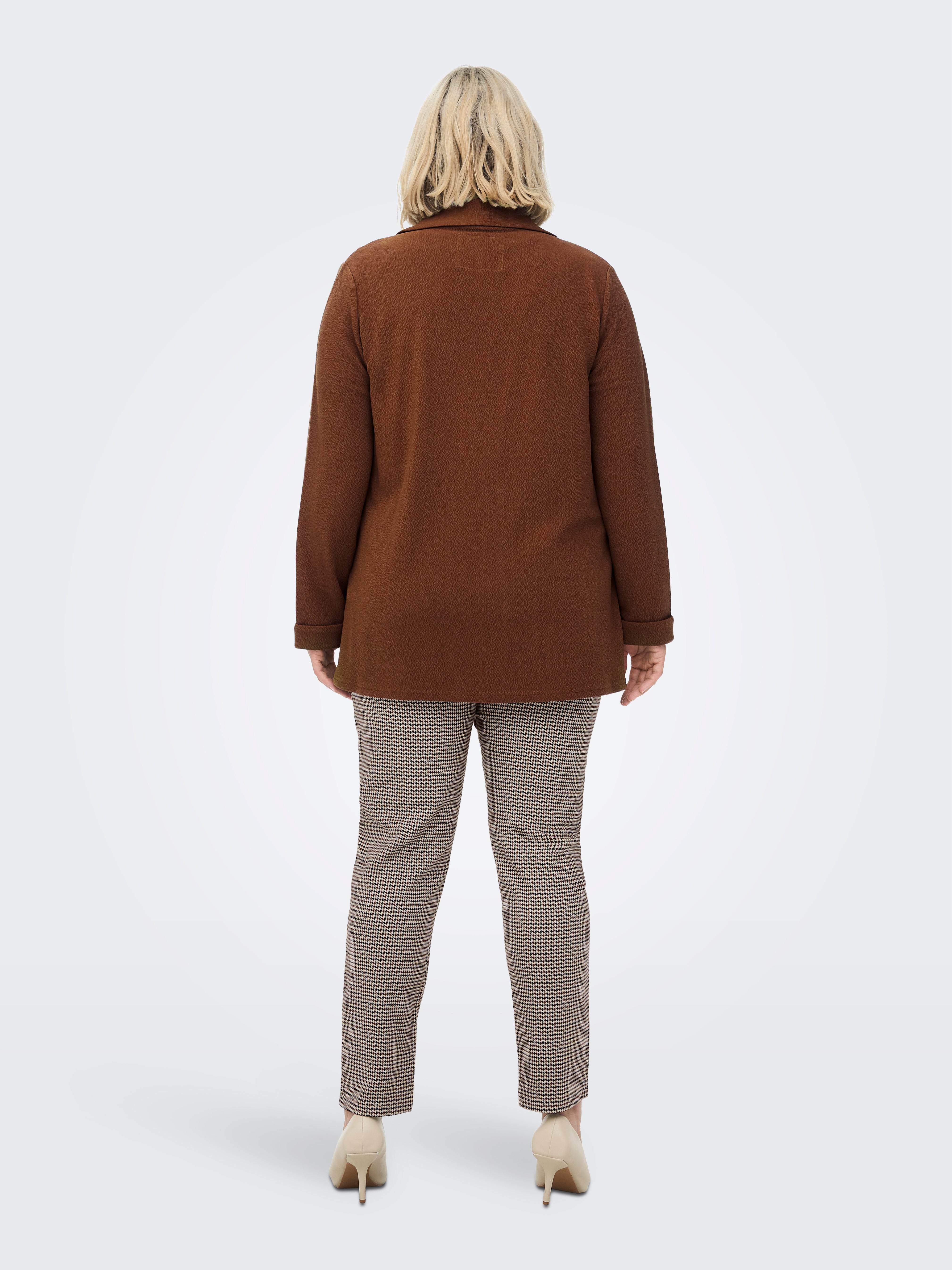 Curvy open Blazer | Donkerbruin | ONLY®