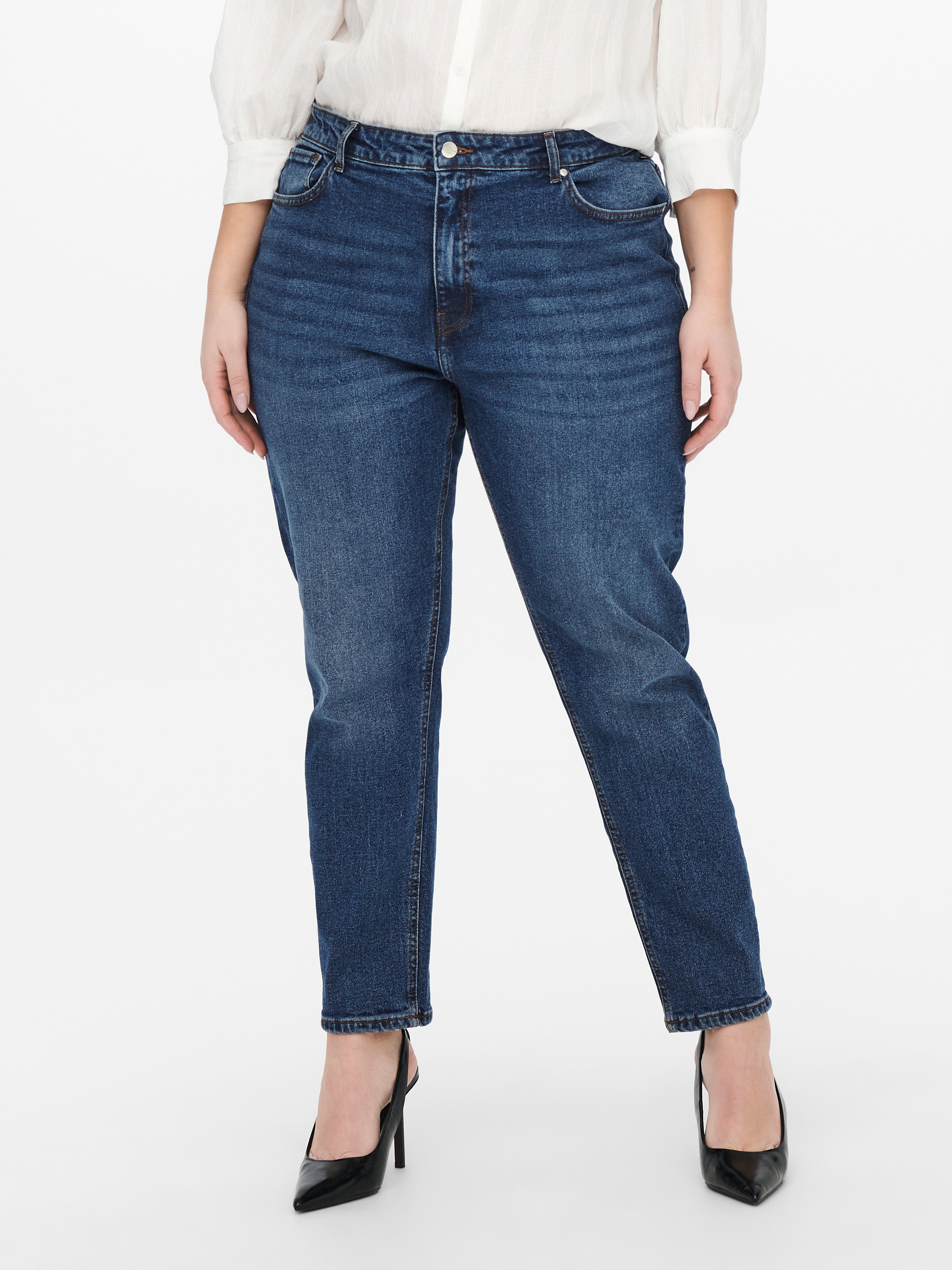 Mom jeans voor dames | High-waist, zwart en meer | ONLY