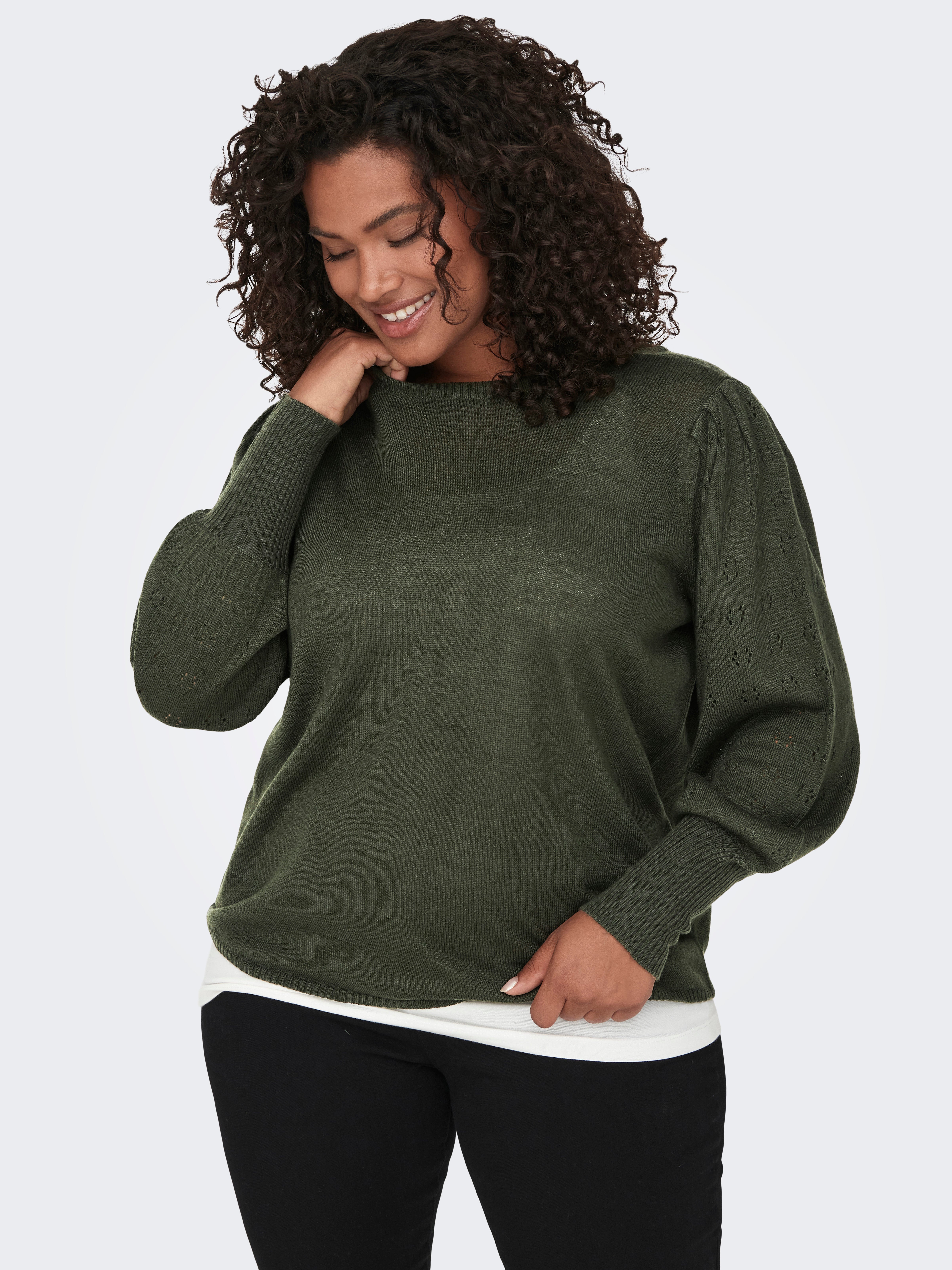 Maille Pullover | Vert foncé | ONLY®