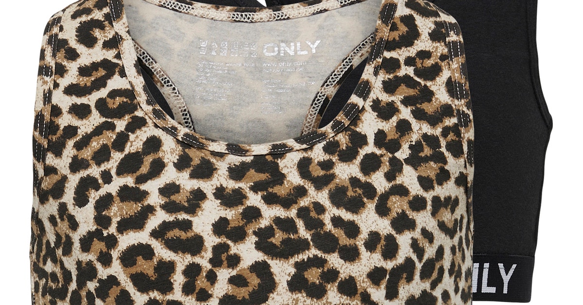 2-pack logo Top | Black | ONLY®