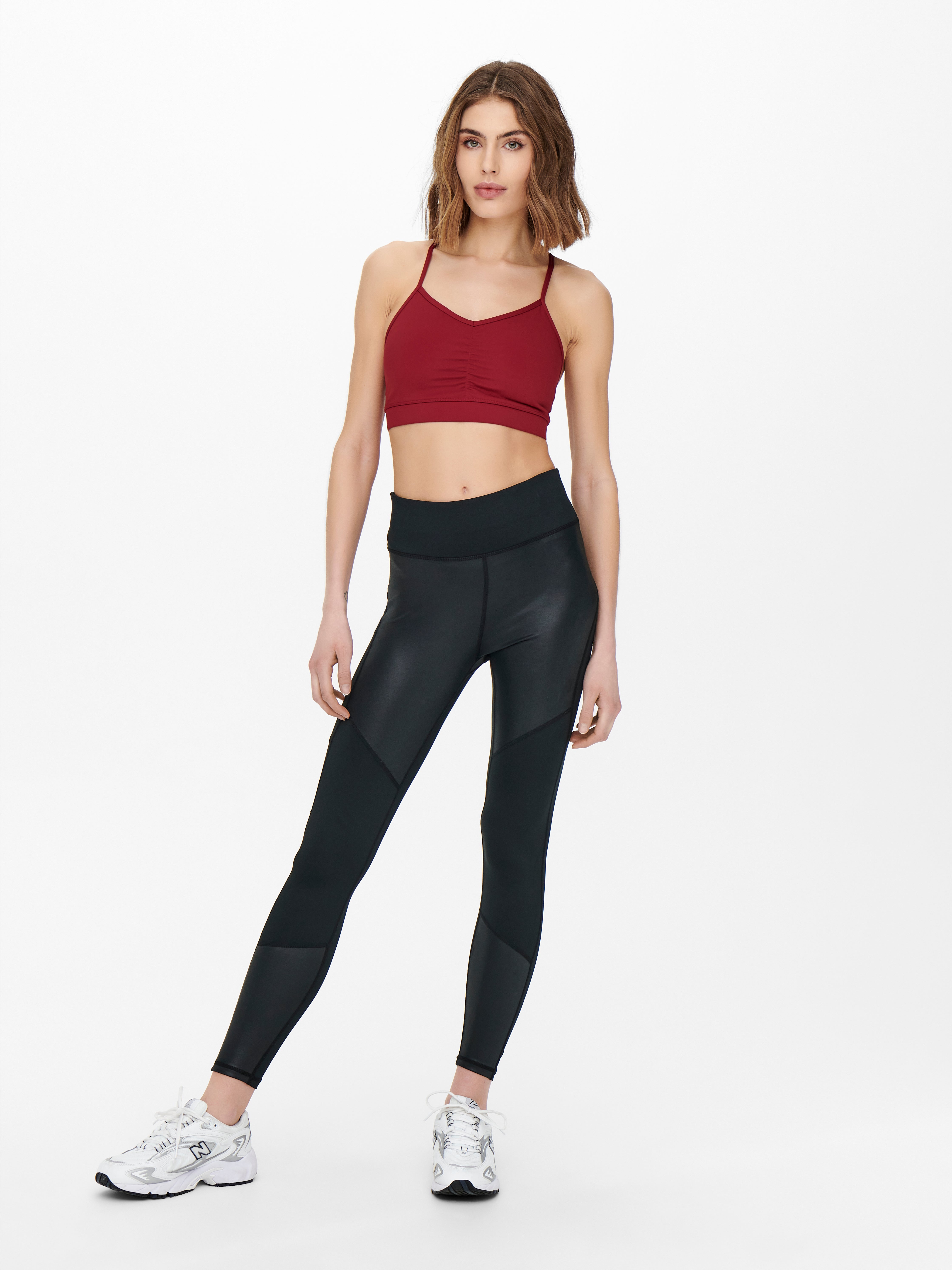 String Detail Sports Bra With Medium Support with 50% discount! | ONLY®