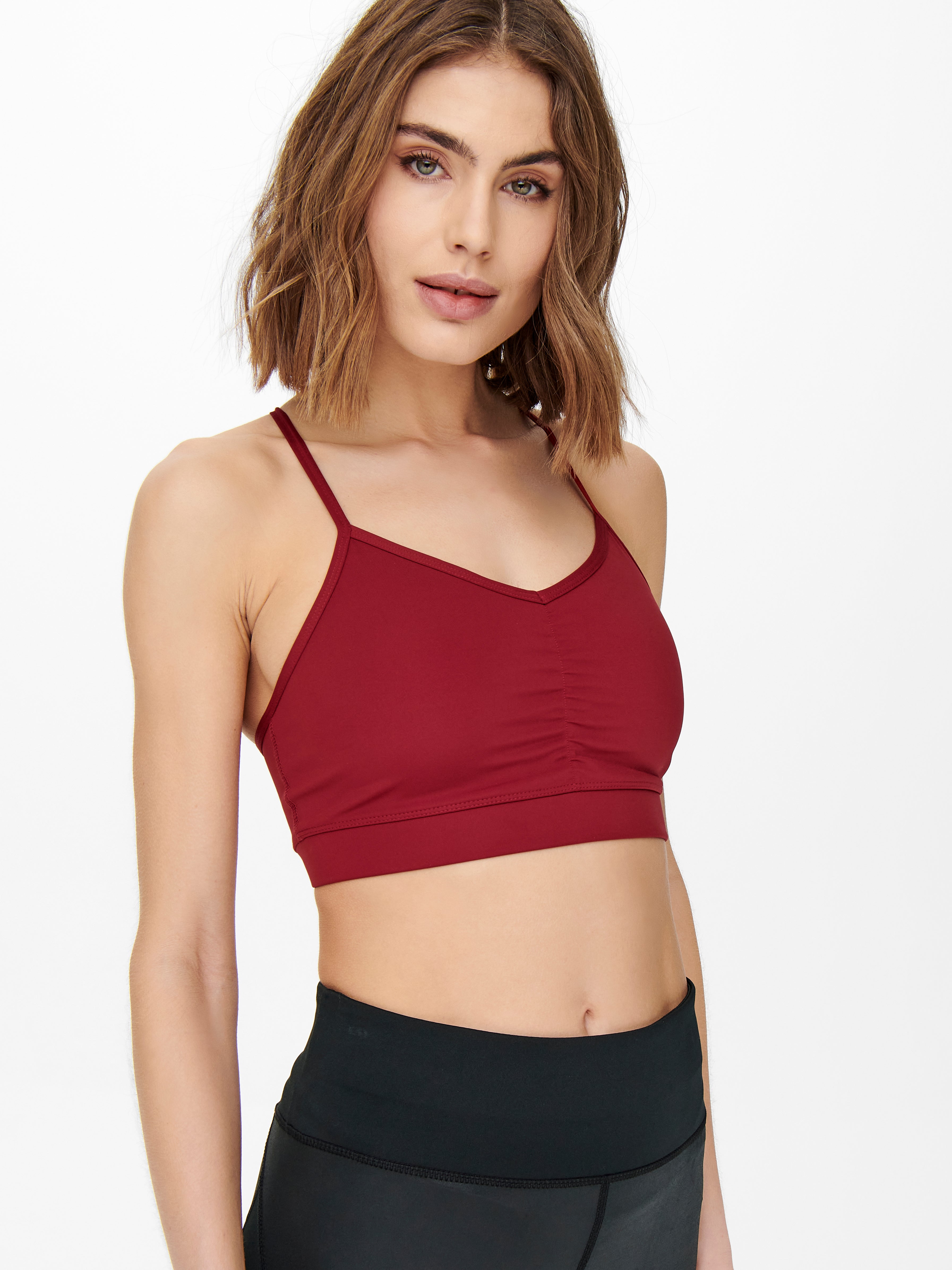 String Detail Sports Bra With Medium Support z 50% zniżki | ONLY®