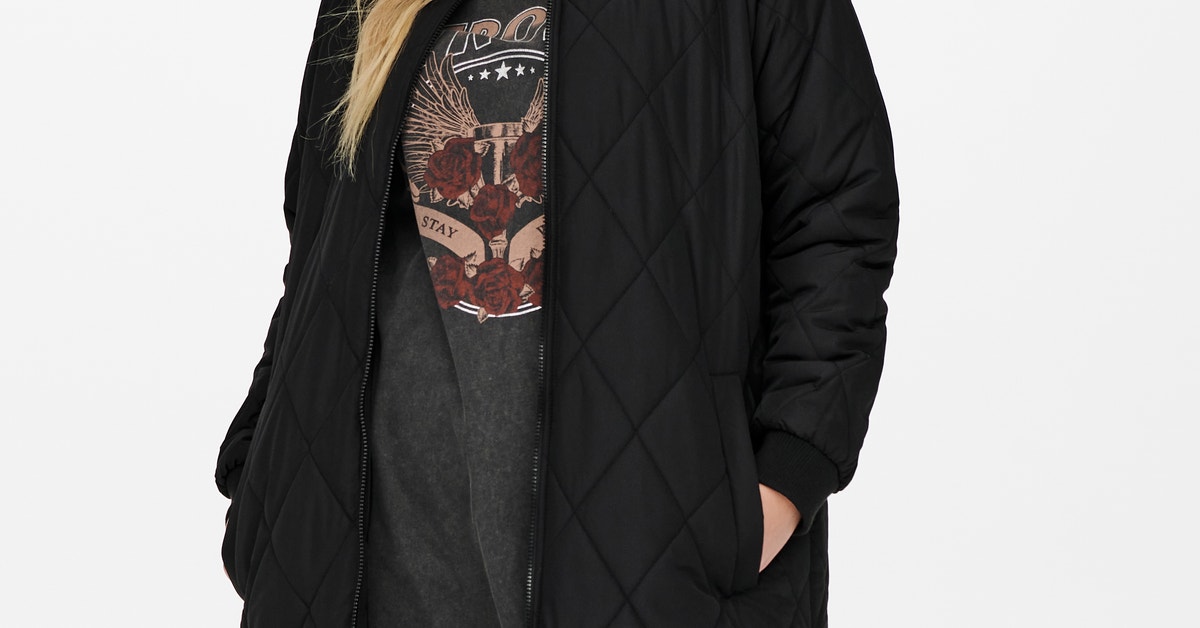 Round Neck Coat | Black | ONLY®