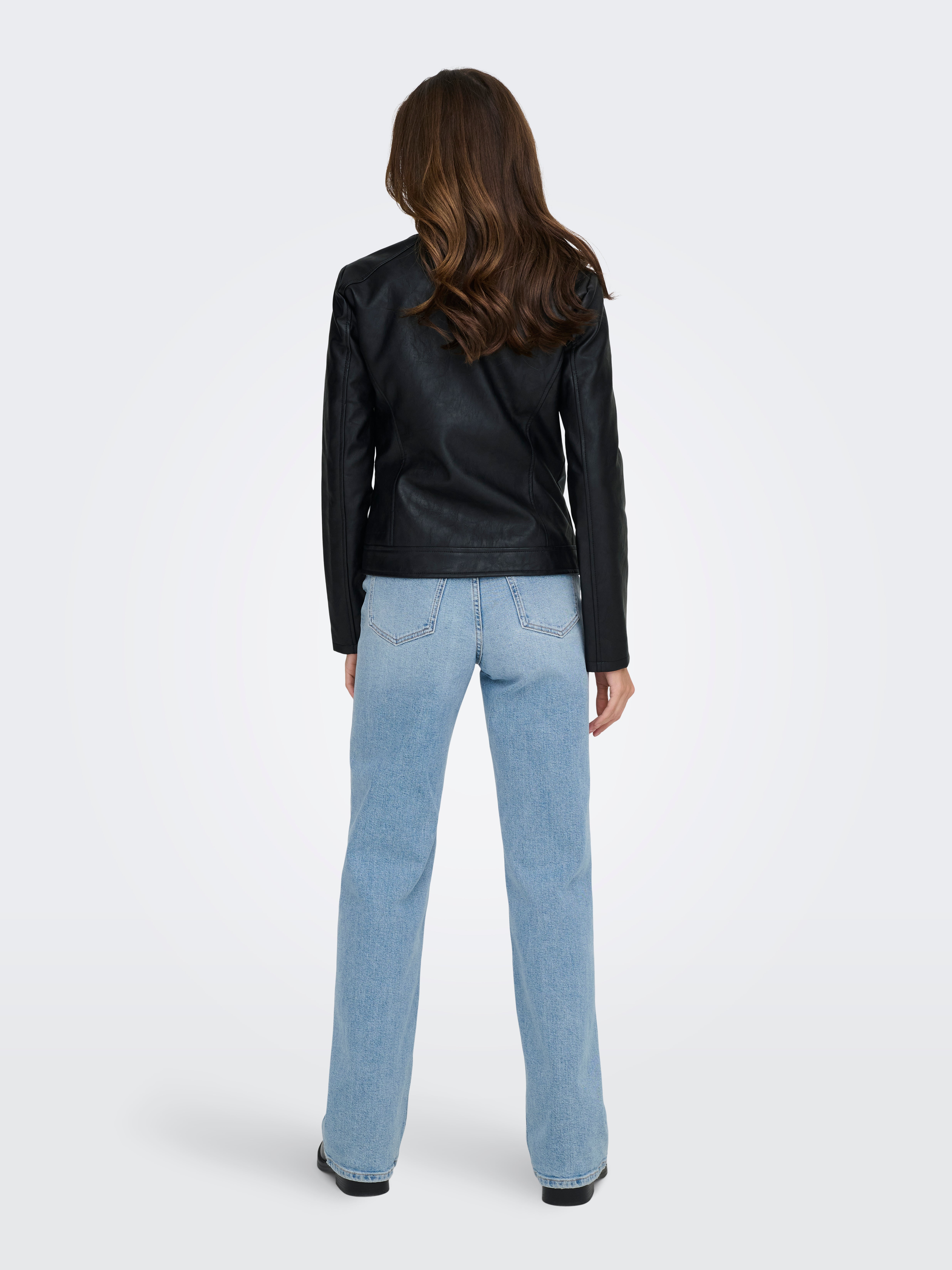 Fermeture éclair Veste simili | Noir | ONLY®