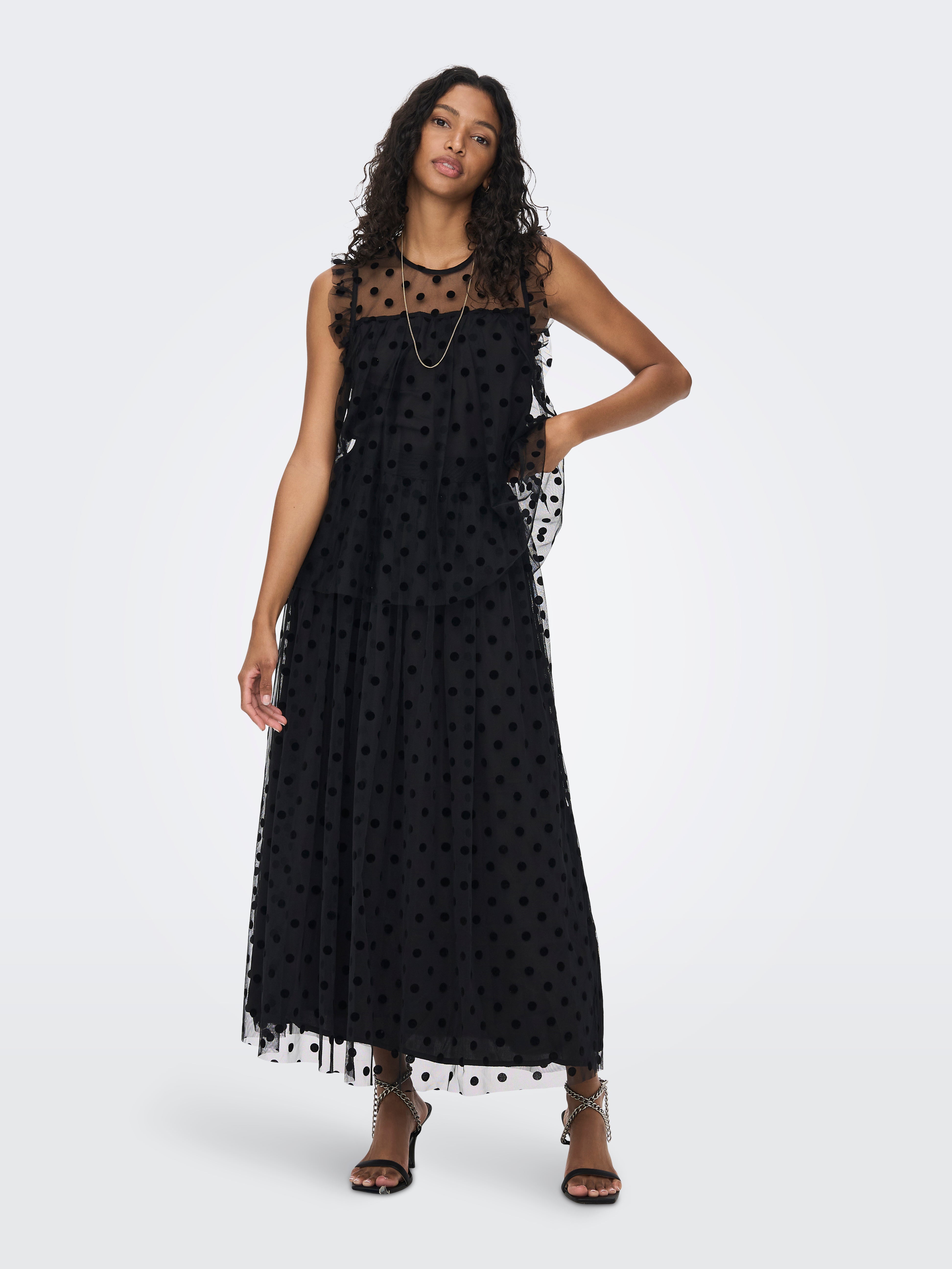 Layered mesh detail top scontato del 30 | ONLY®