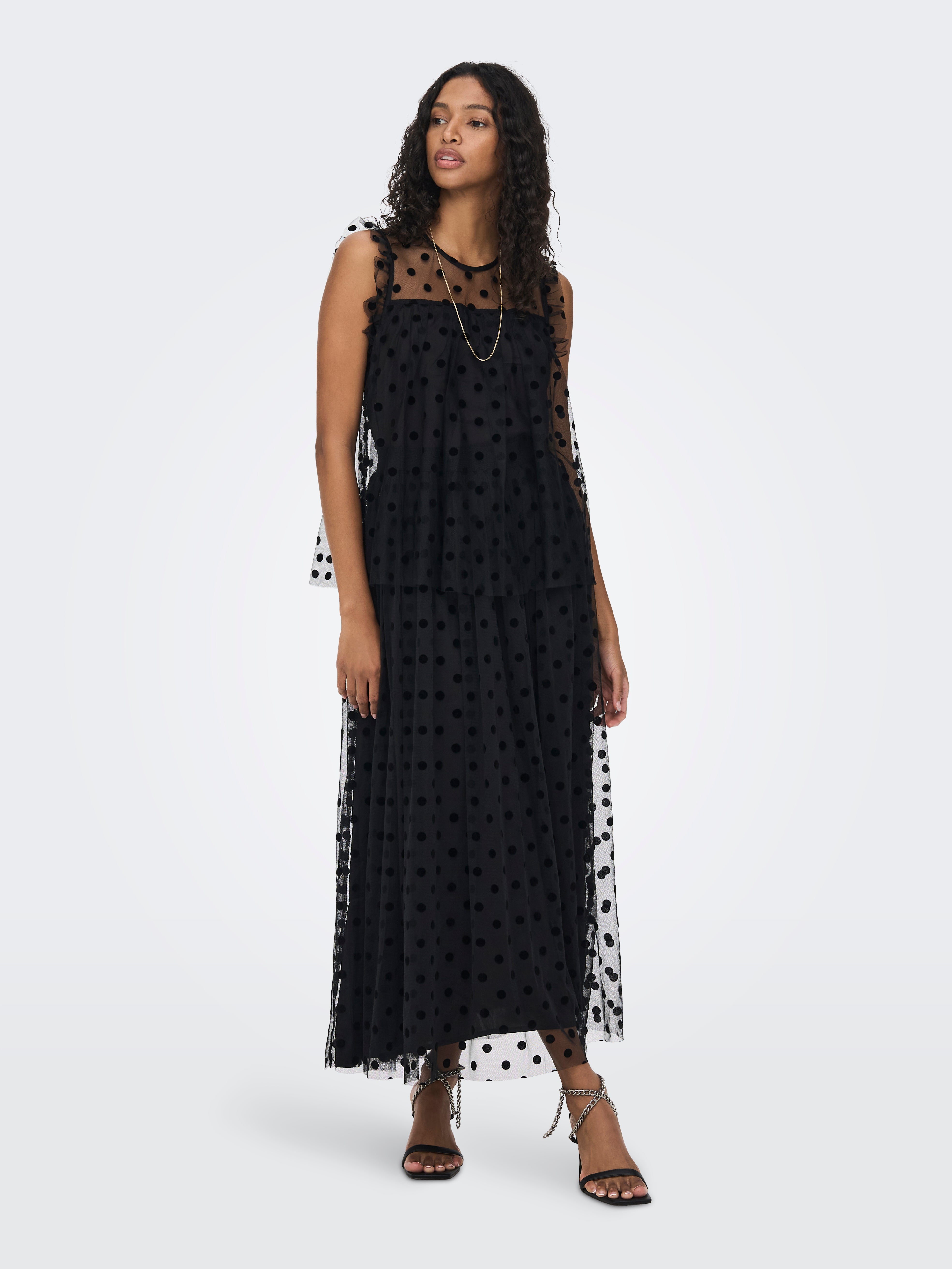 Layered mesh detail top scontato del 30 | ONLY®