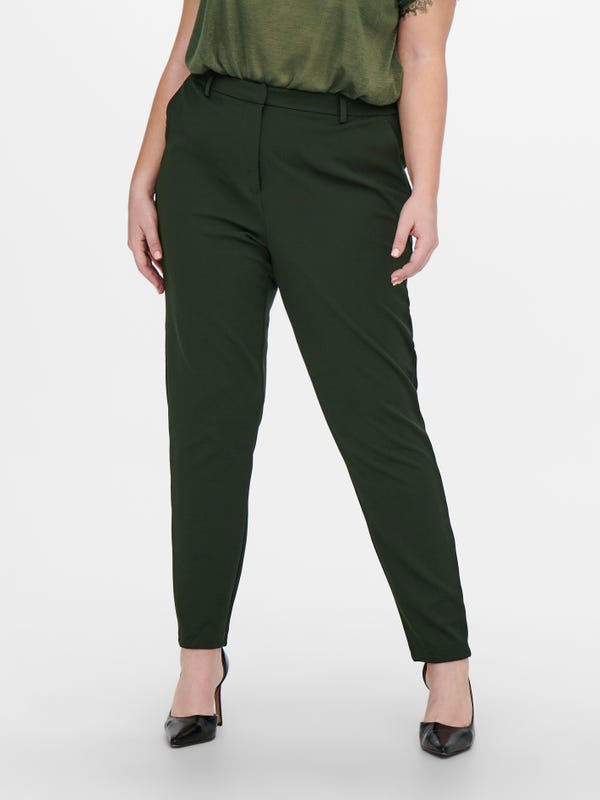 Einfarbige Curvy Hose | Hellbraun | ONLY®