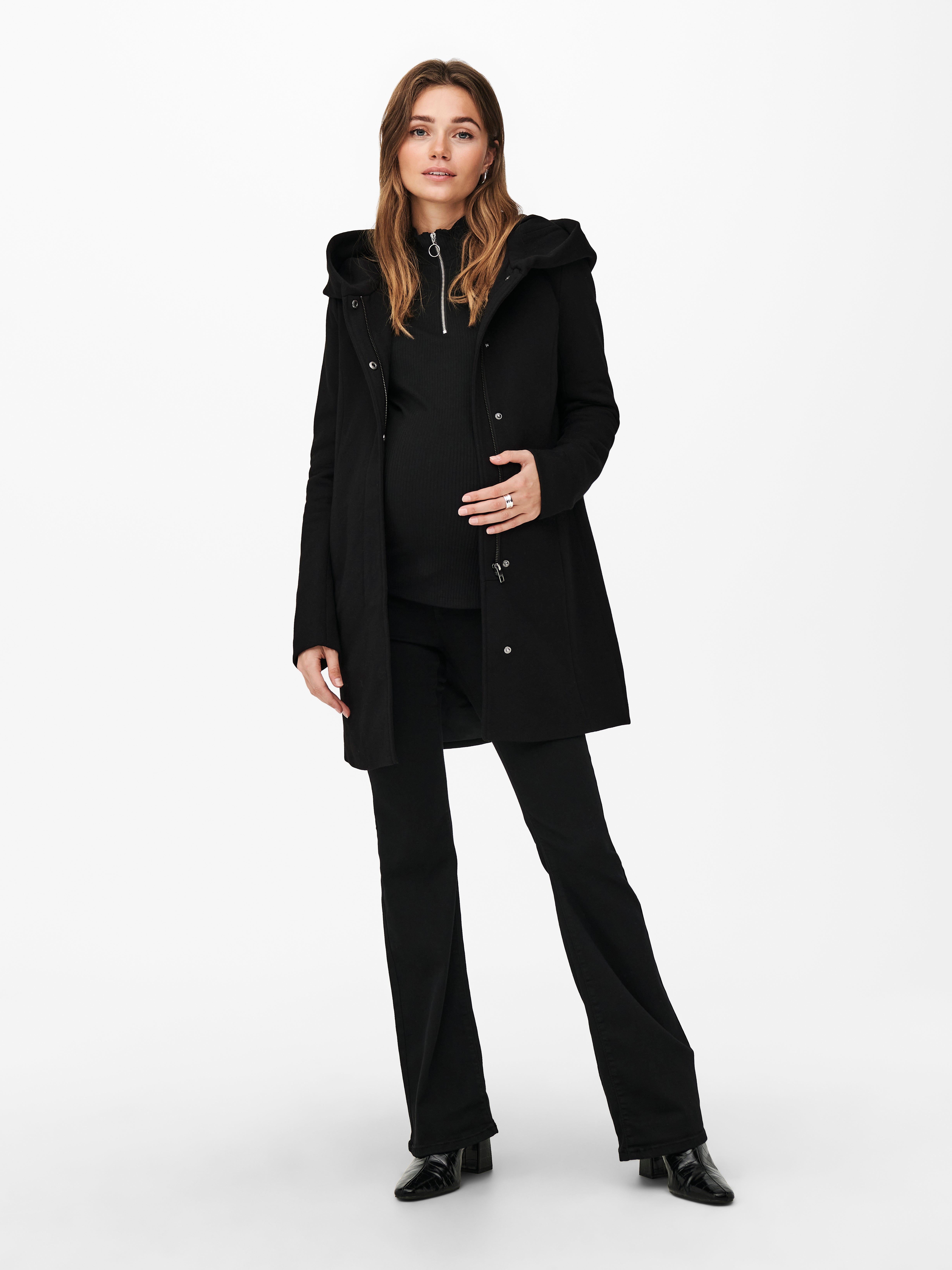 Mama seasonal Coat | Black | ONLY®