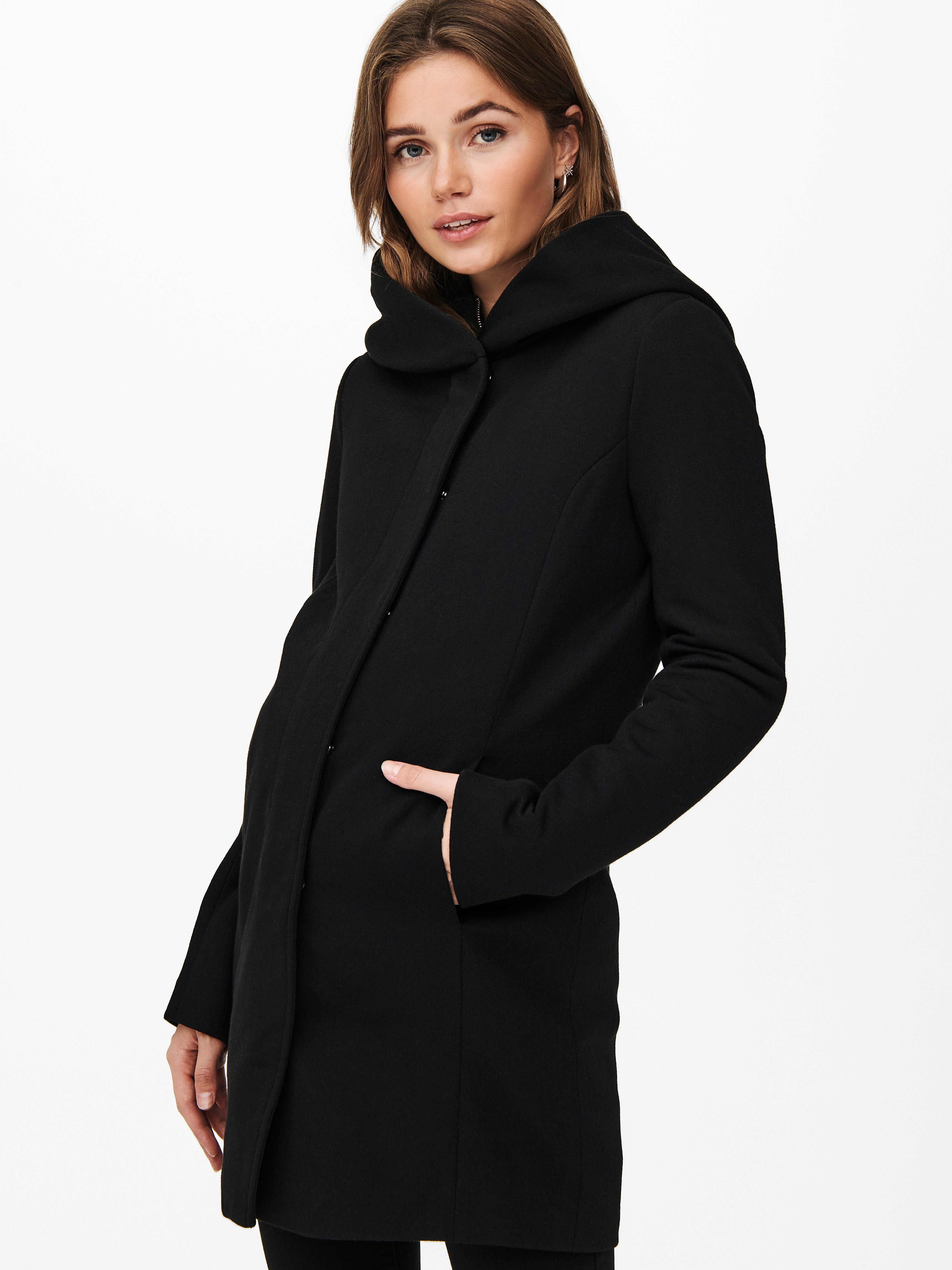 Mama seasonal Coat | Black | ONLY®