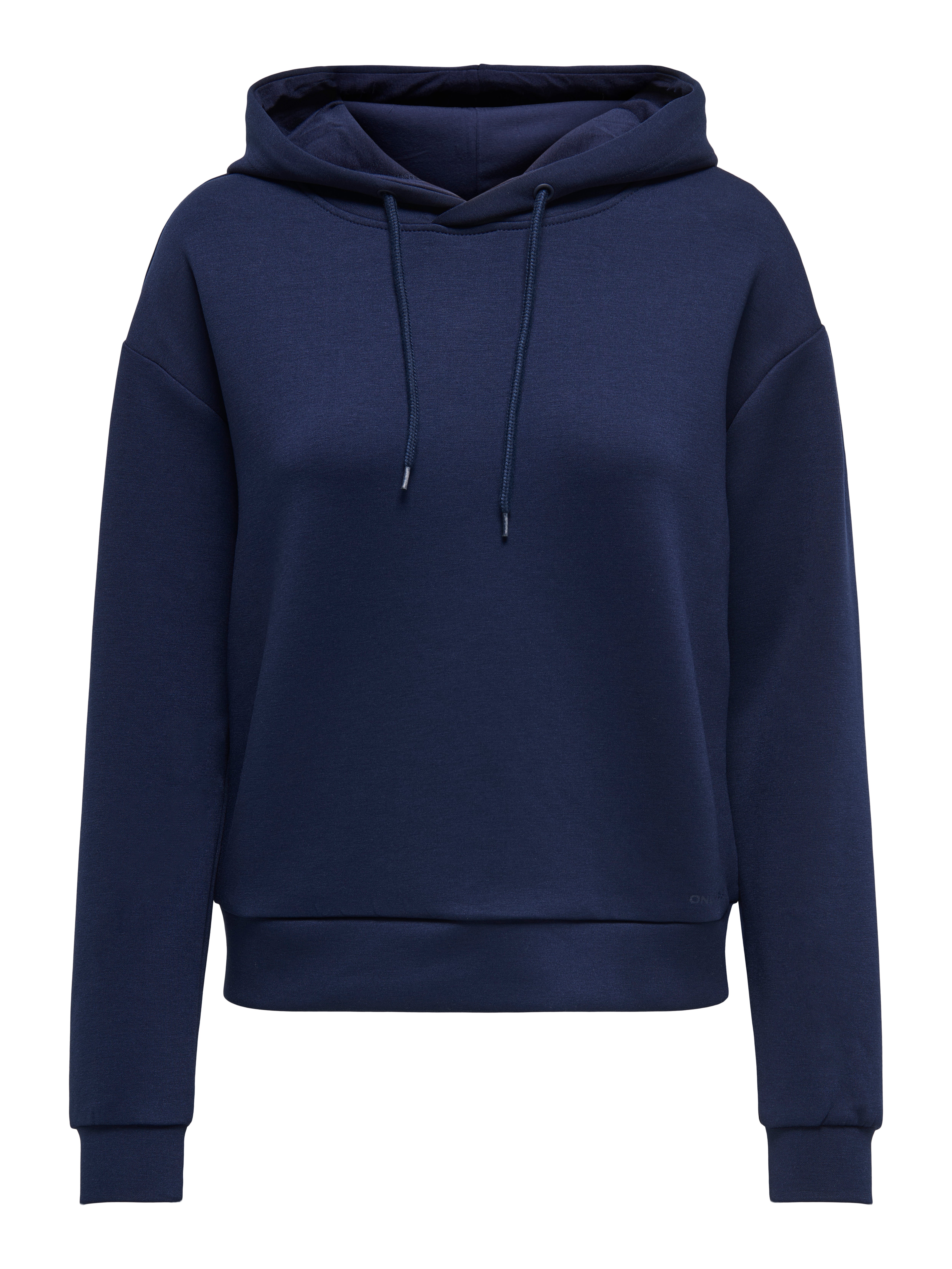 Couleur unie Sweat à capuche | Bleu foncé | ONLY®