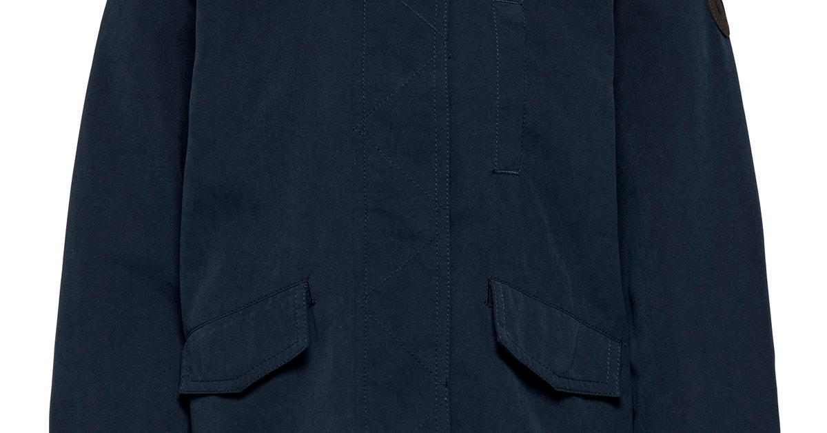 Detachable hood Buttoned cuffs Jacket | Dark Blue | ONLY®