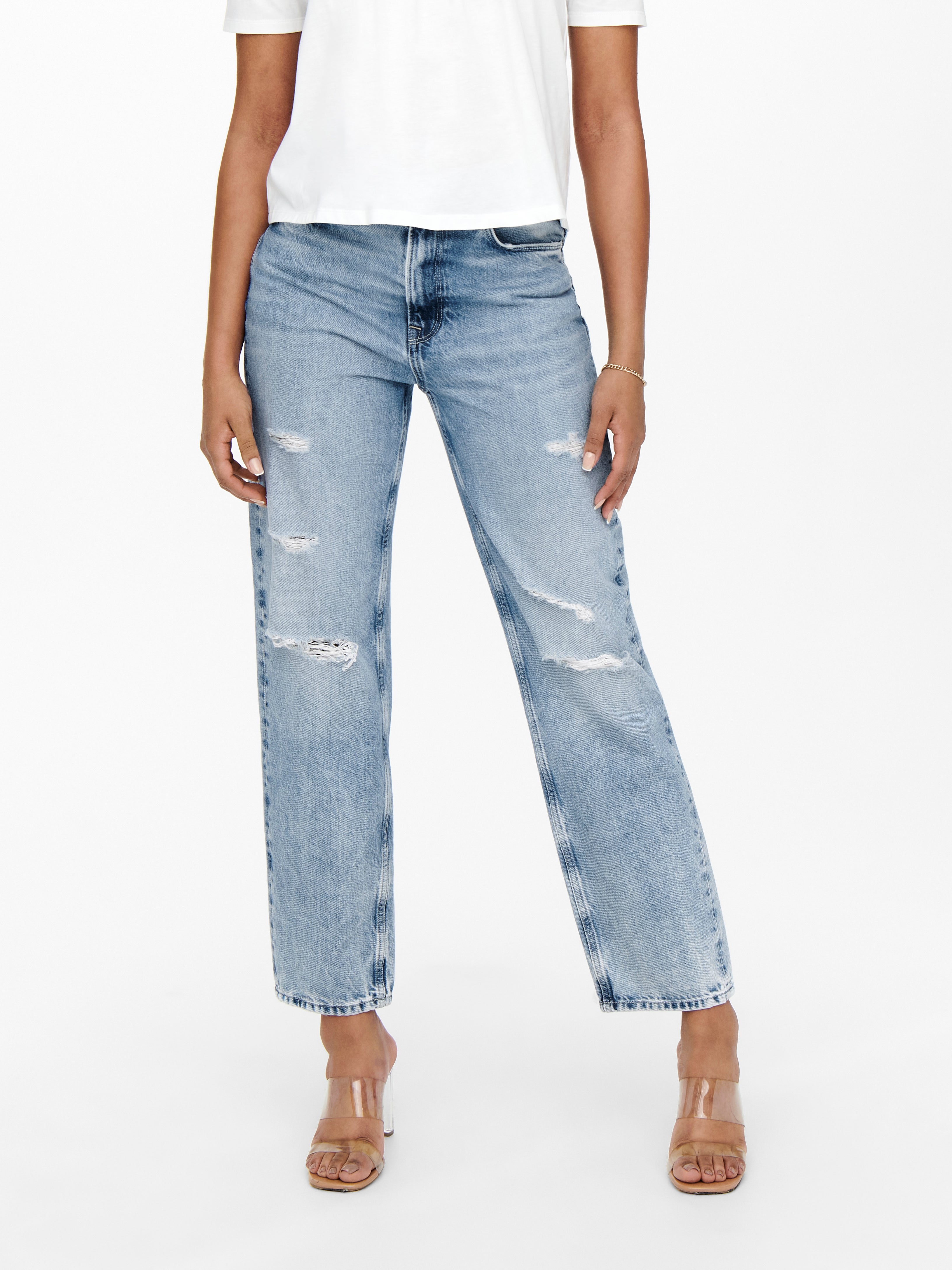 Mid waist jeans voor dames | ONLY®
