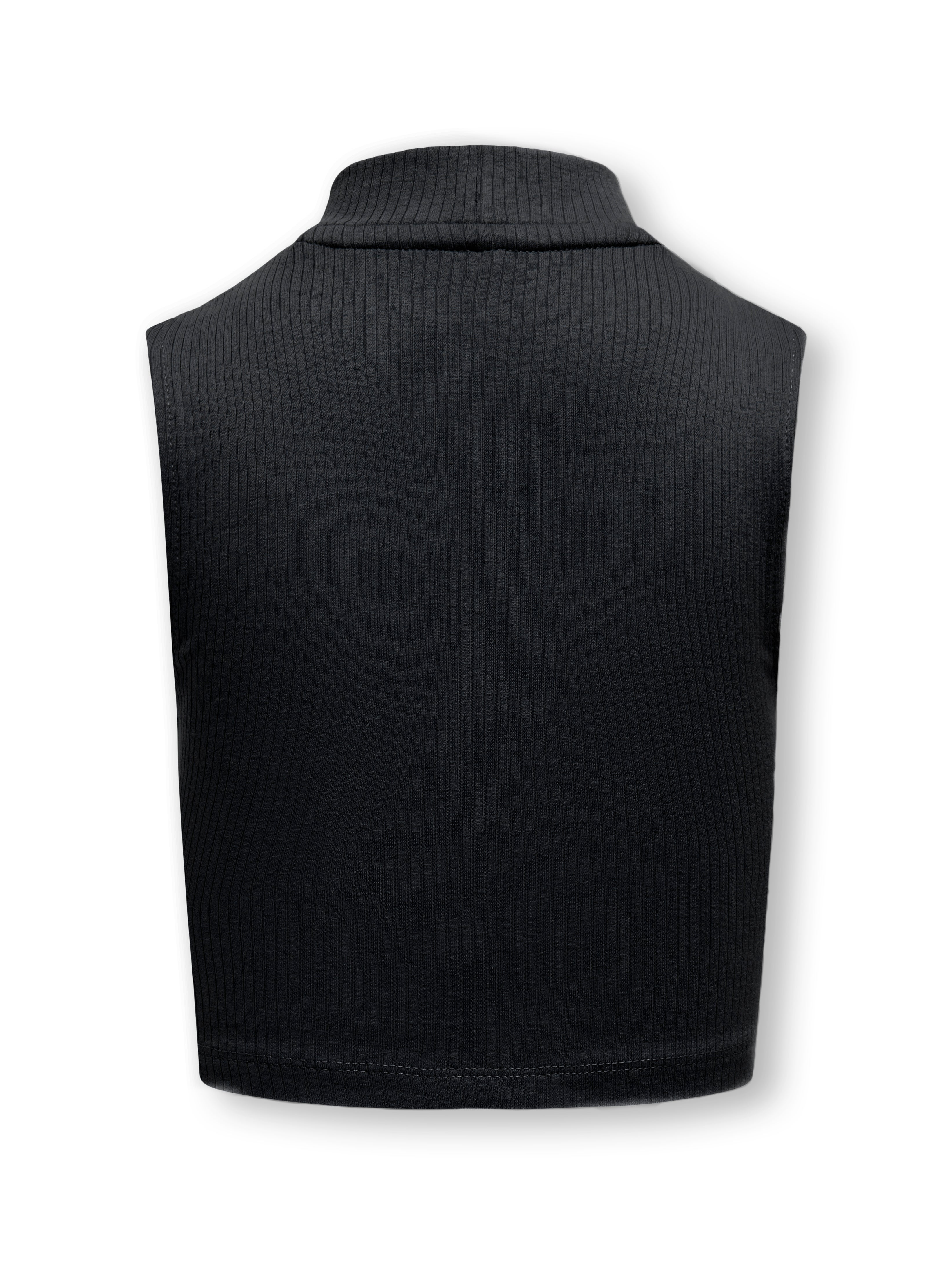 Cropped High Neck Top | Black | ONLY®