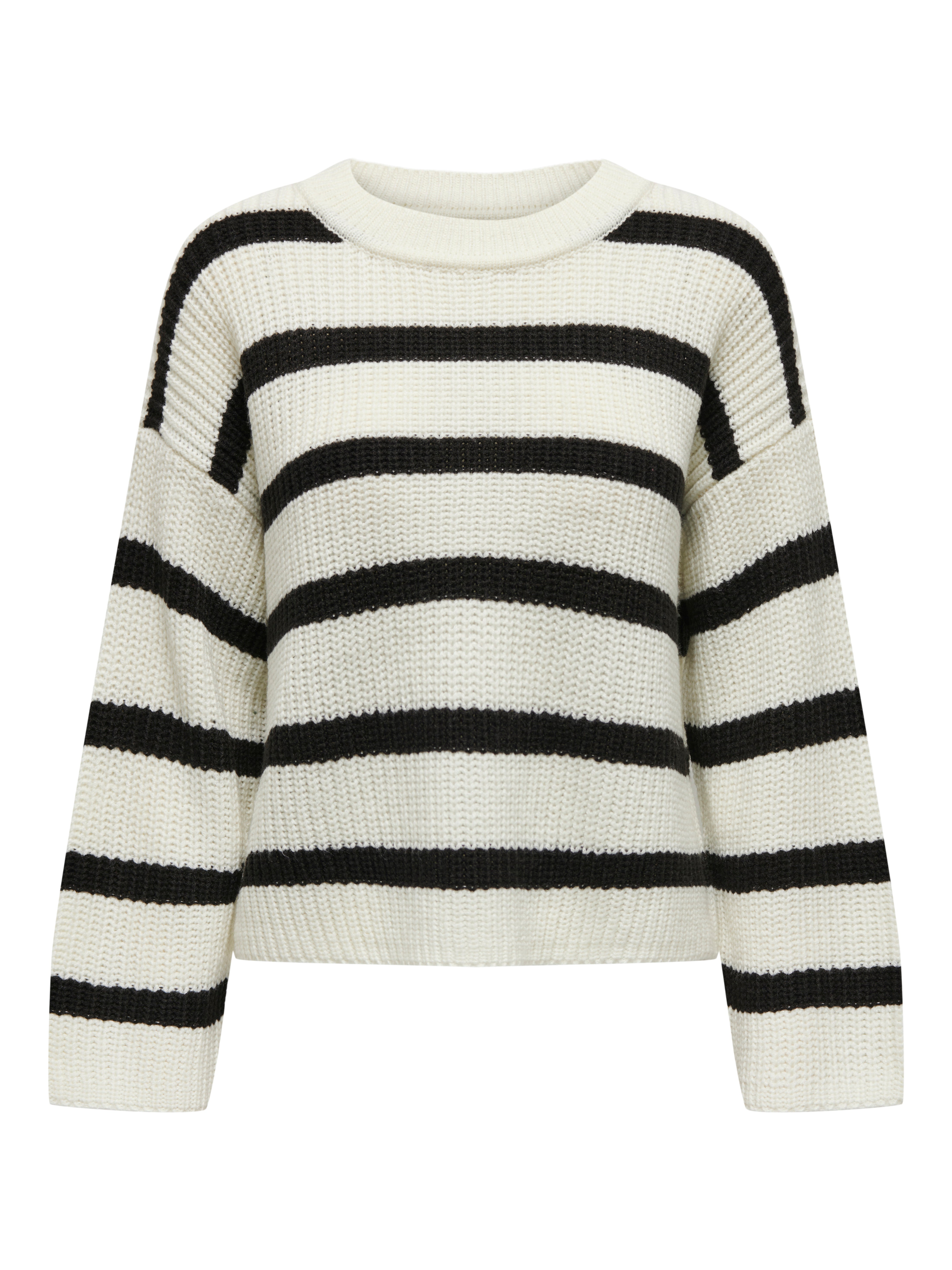 Gestreifter Strickpullover | Weiß | ONLY®
