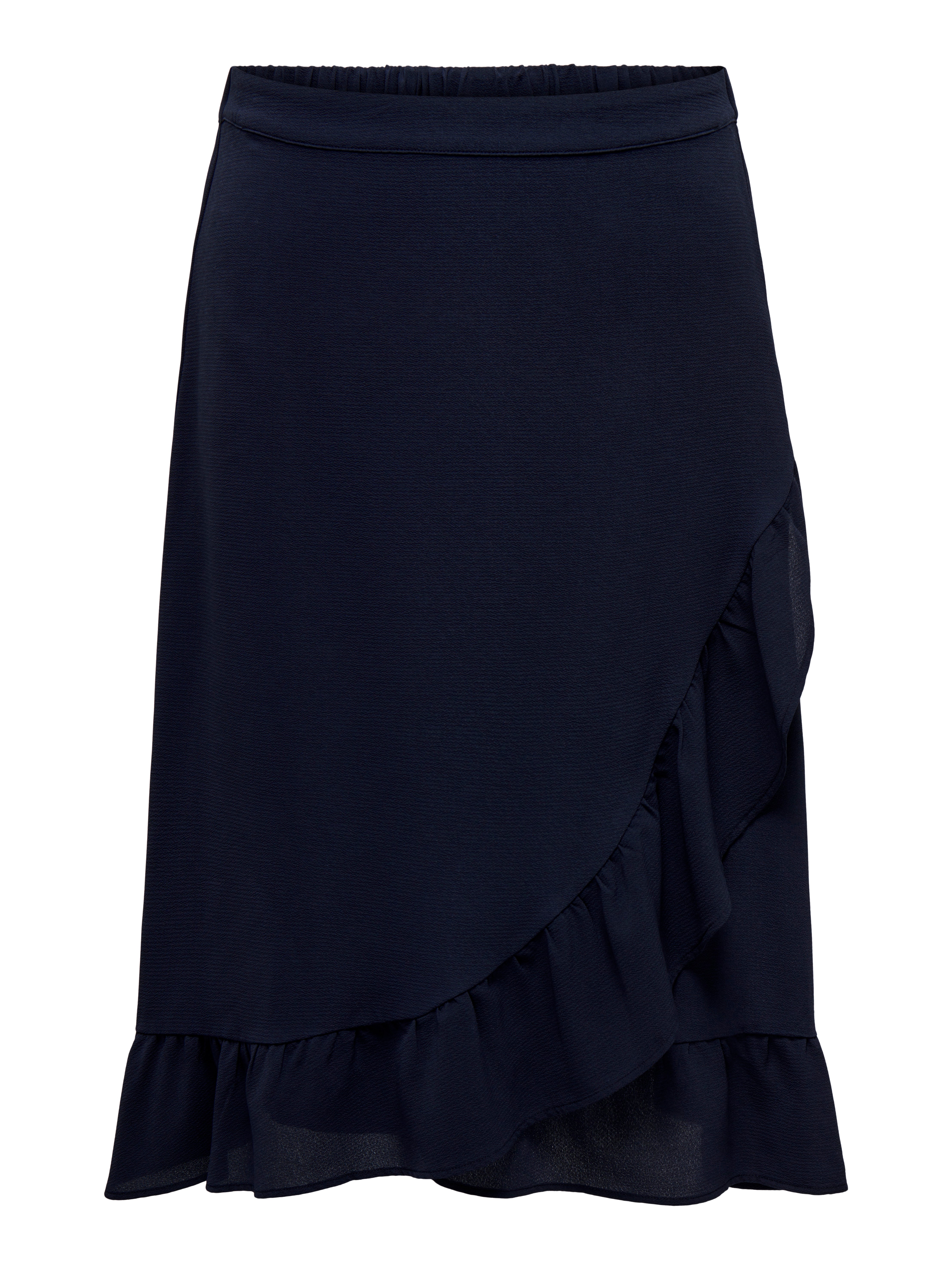 Curvy wikkel Rok | Donkerblauw | ONLY®