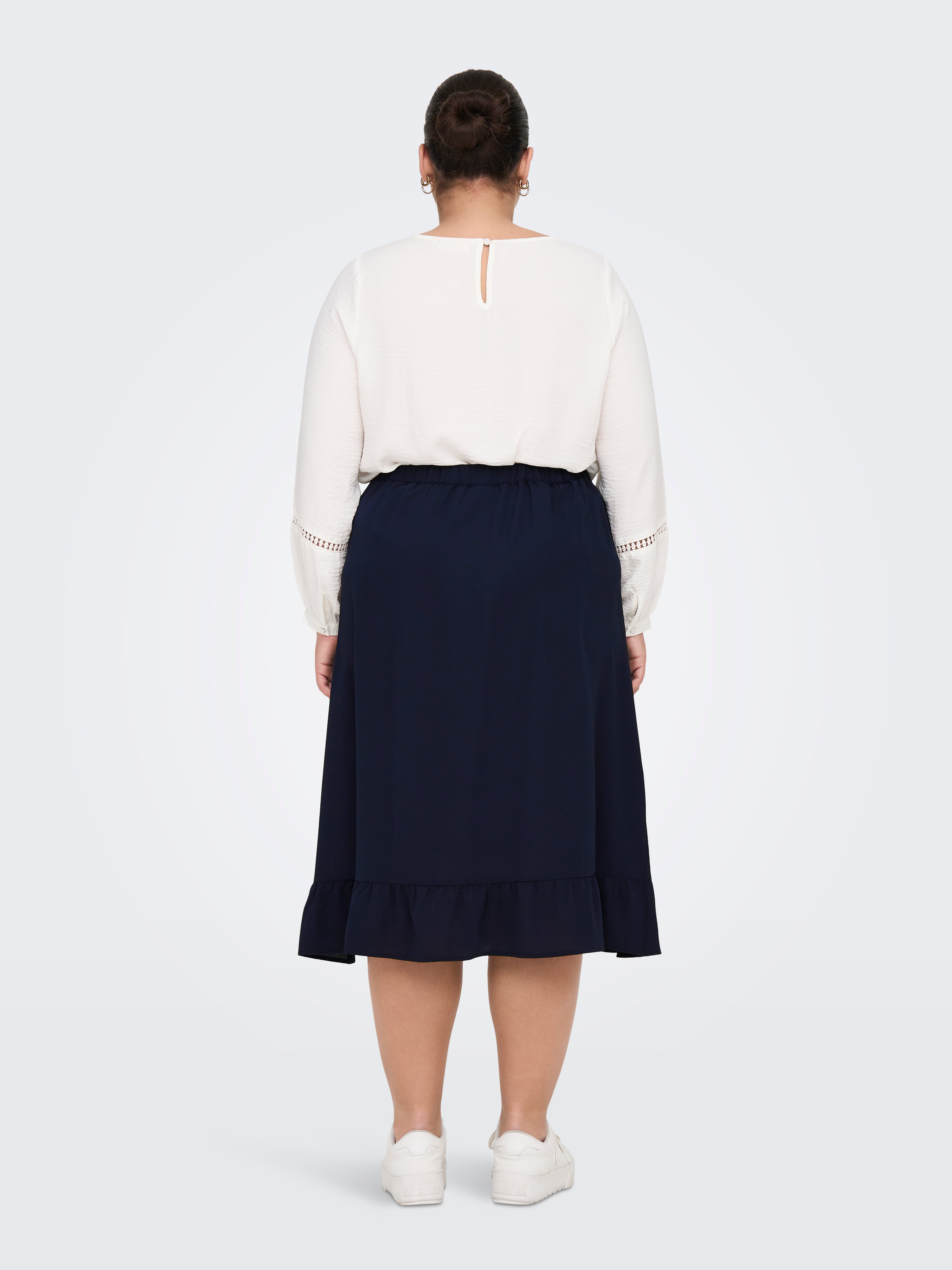 Curvy wikkel Rok | Donkerblauw | ONLY®