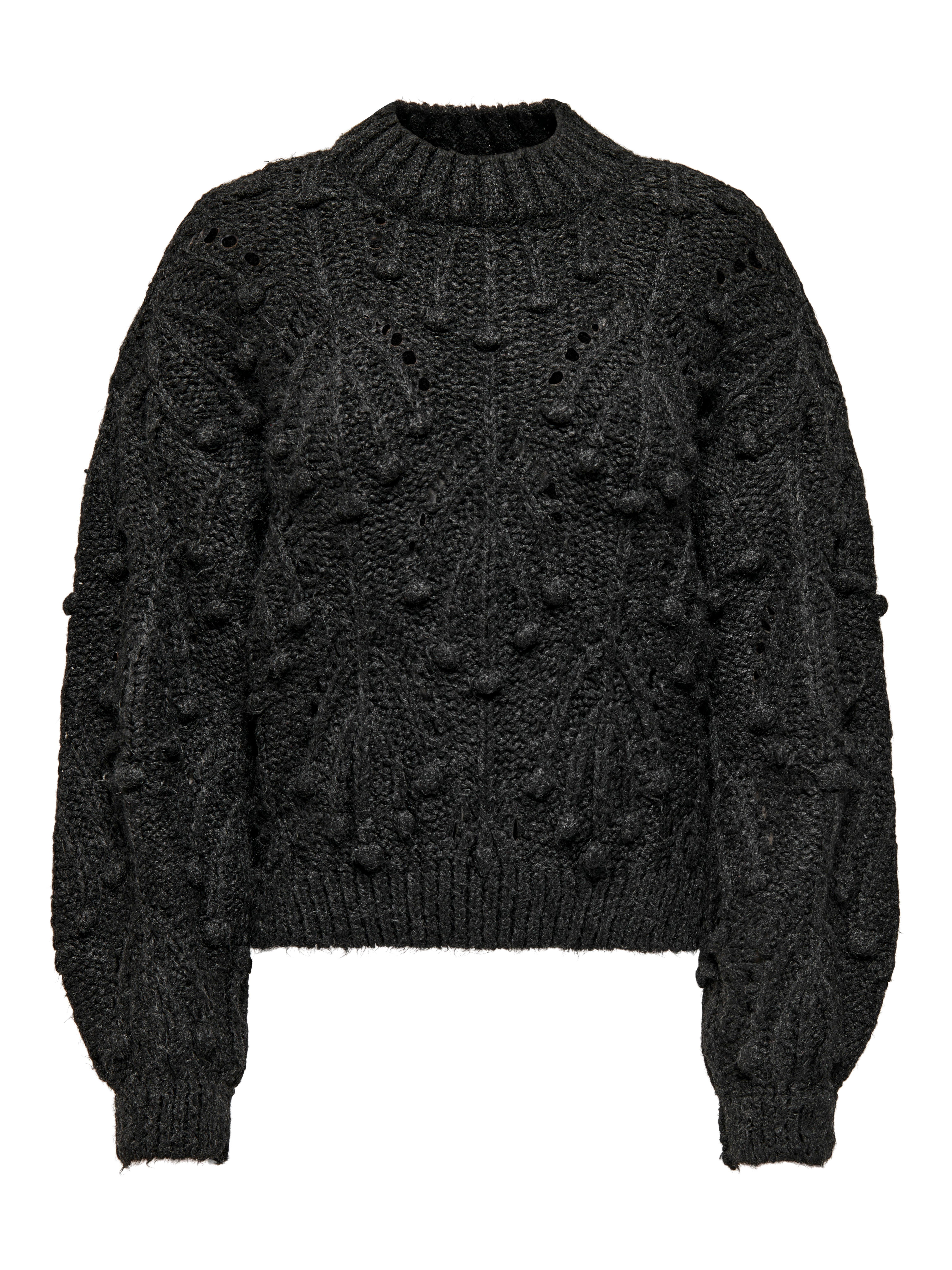 STRUCTURED Knitted Pullover | Dark Grey | ONLY®