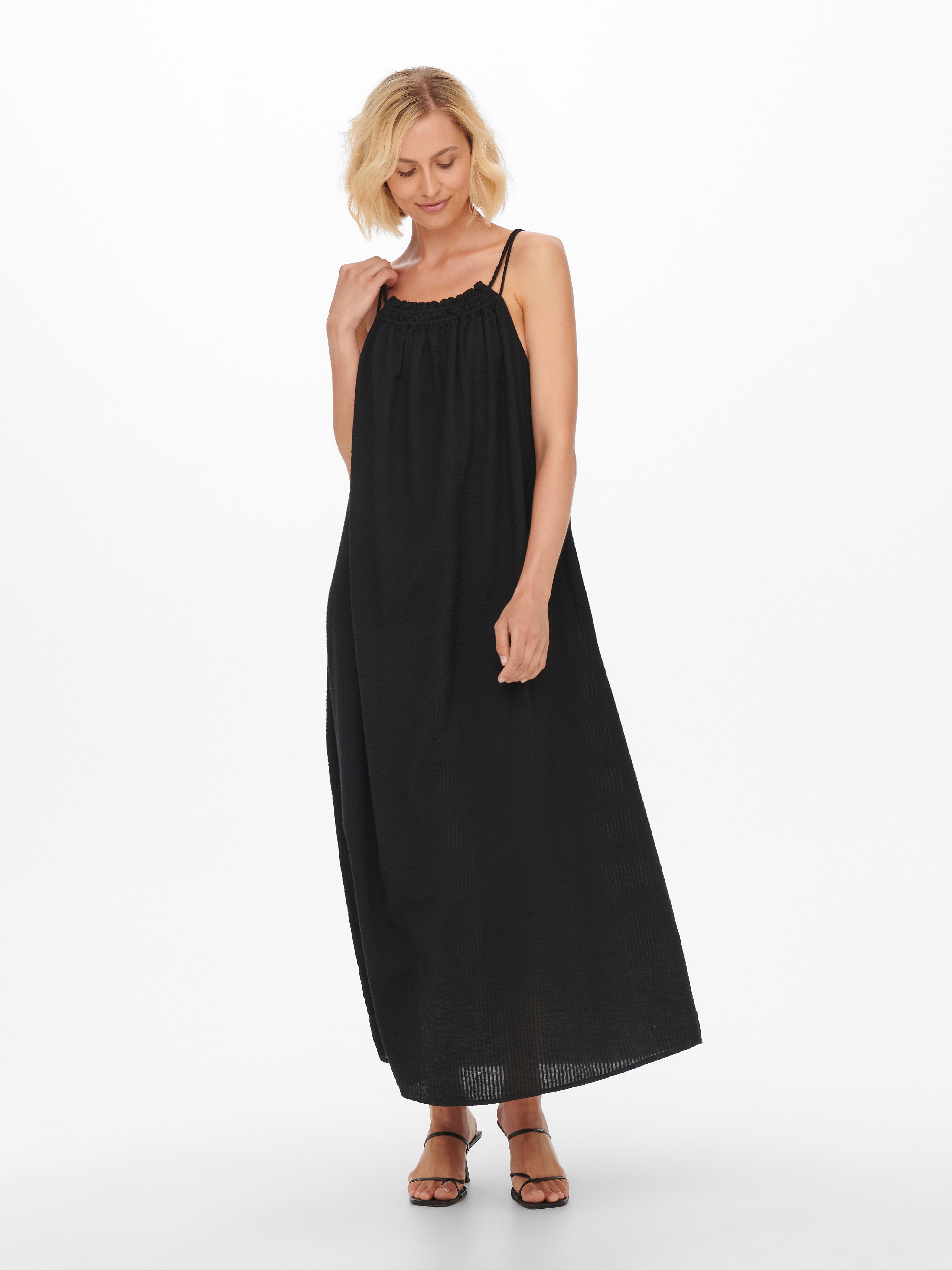 Maxi Strap Dress | Black | ONLY®