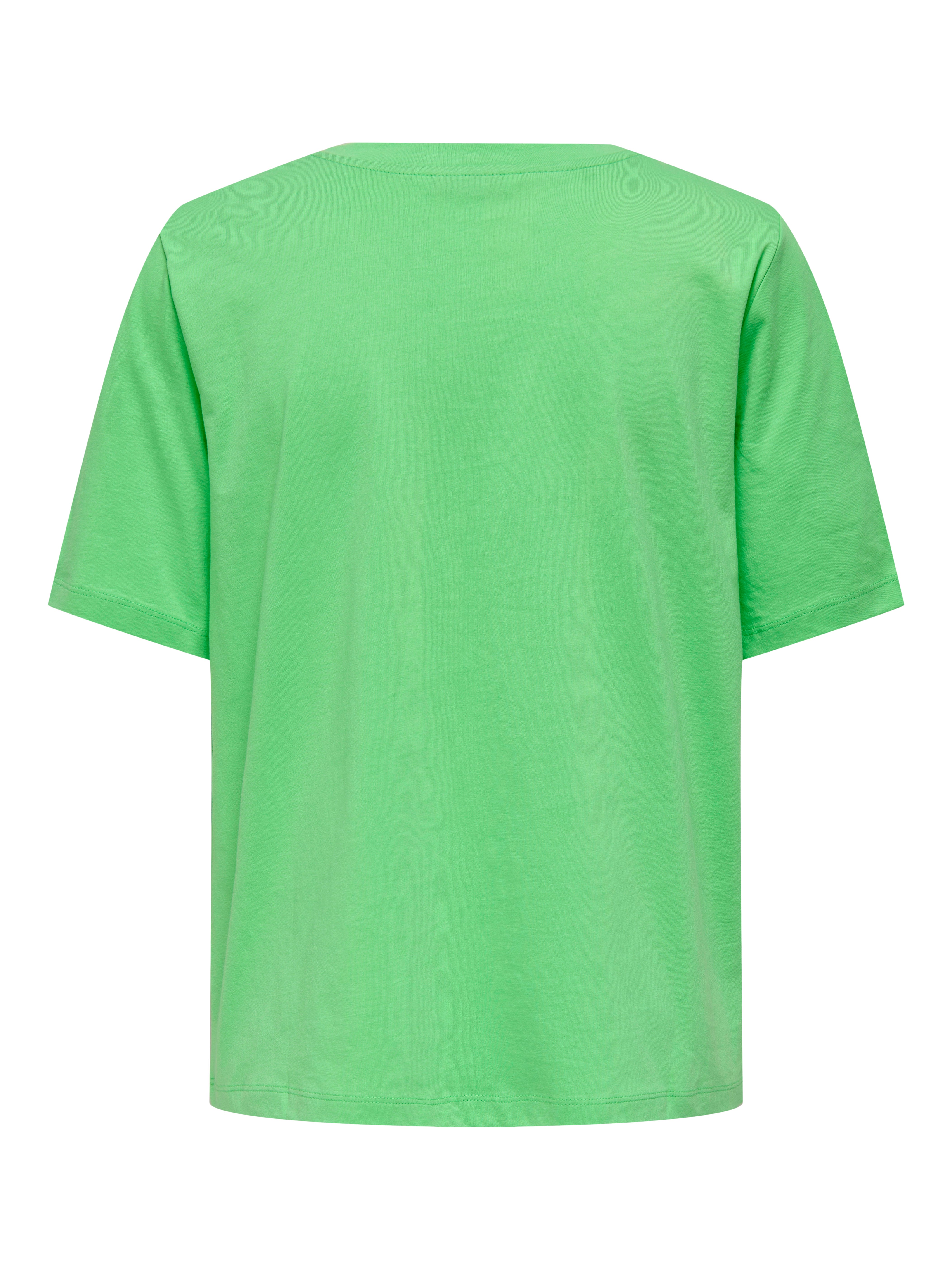 Basic solid color t-shirt | Medium Green | ONLY®