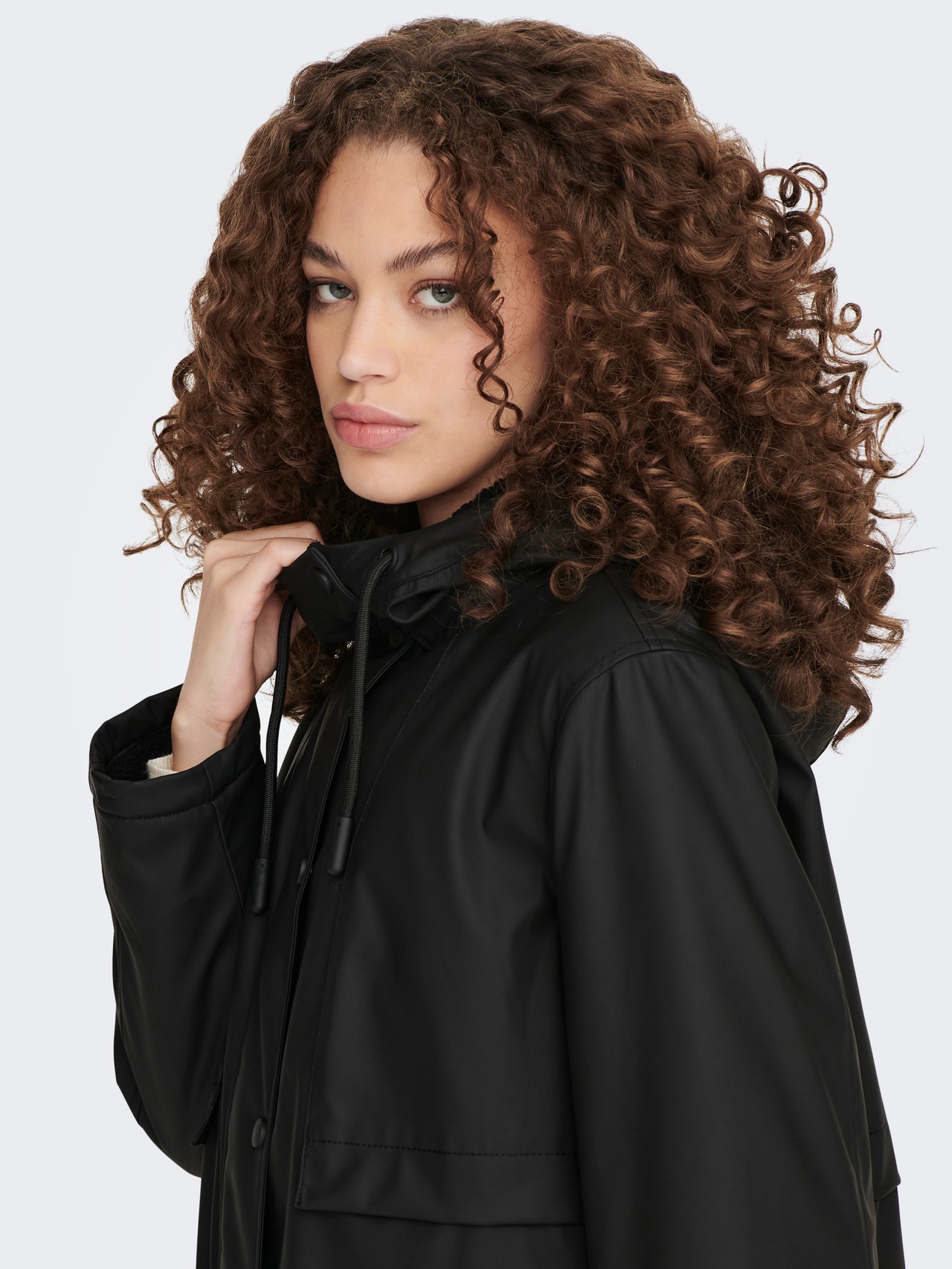 Teddy Rain Jacket Black ONLY teddy-rain-jacket-black-only