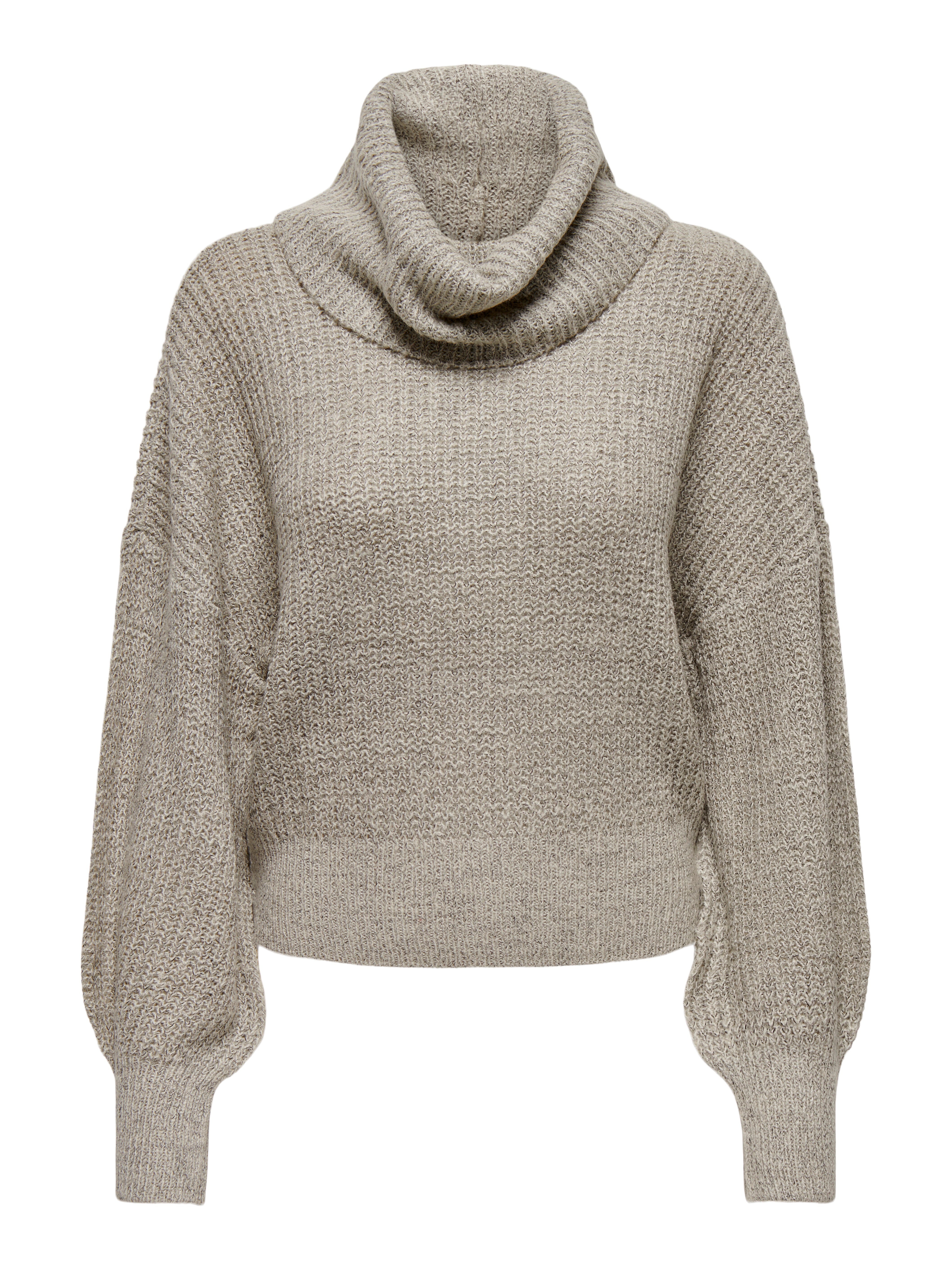 Roll neck Pullover | Light Grey | ONLY®